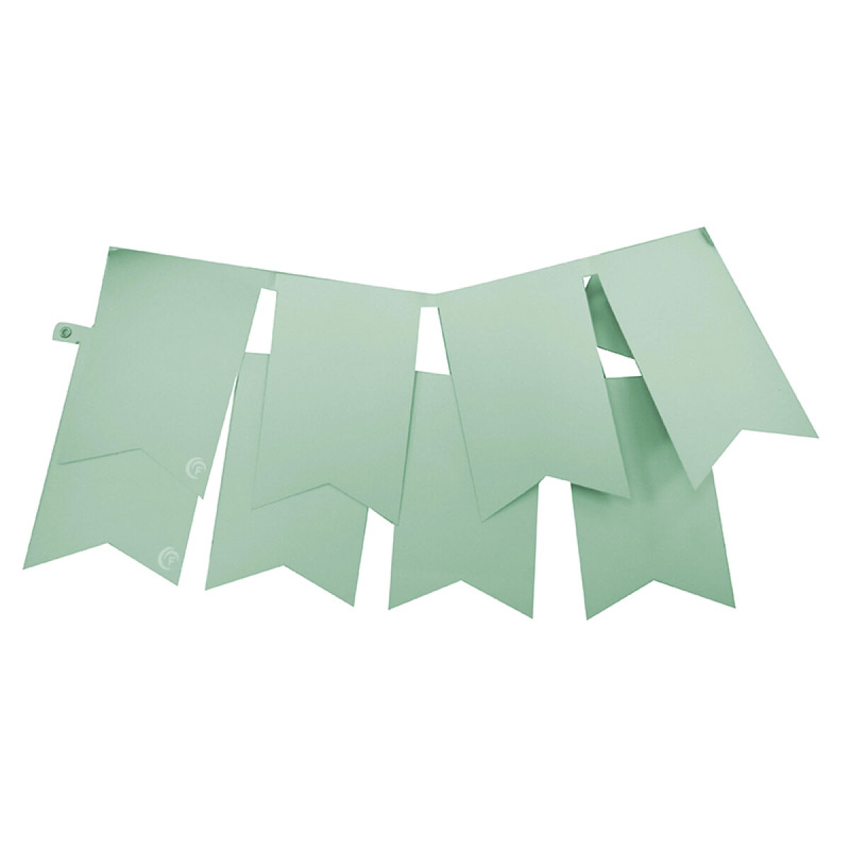 Banderín Cotillón Colores Pastel - VERDE — Cartoons