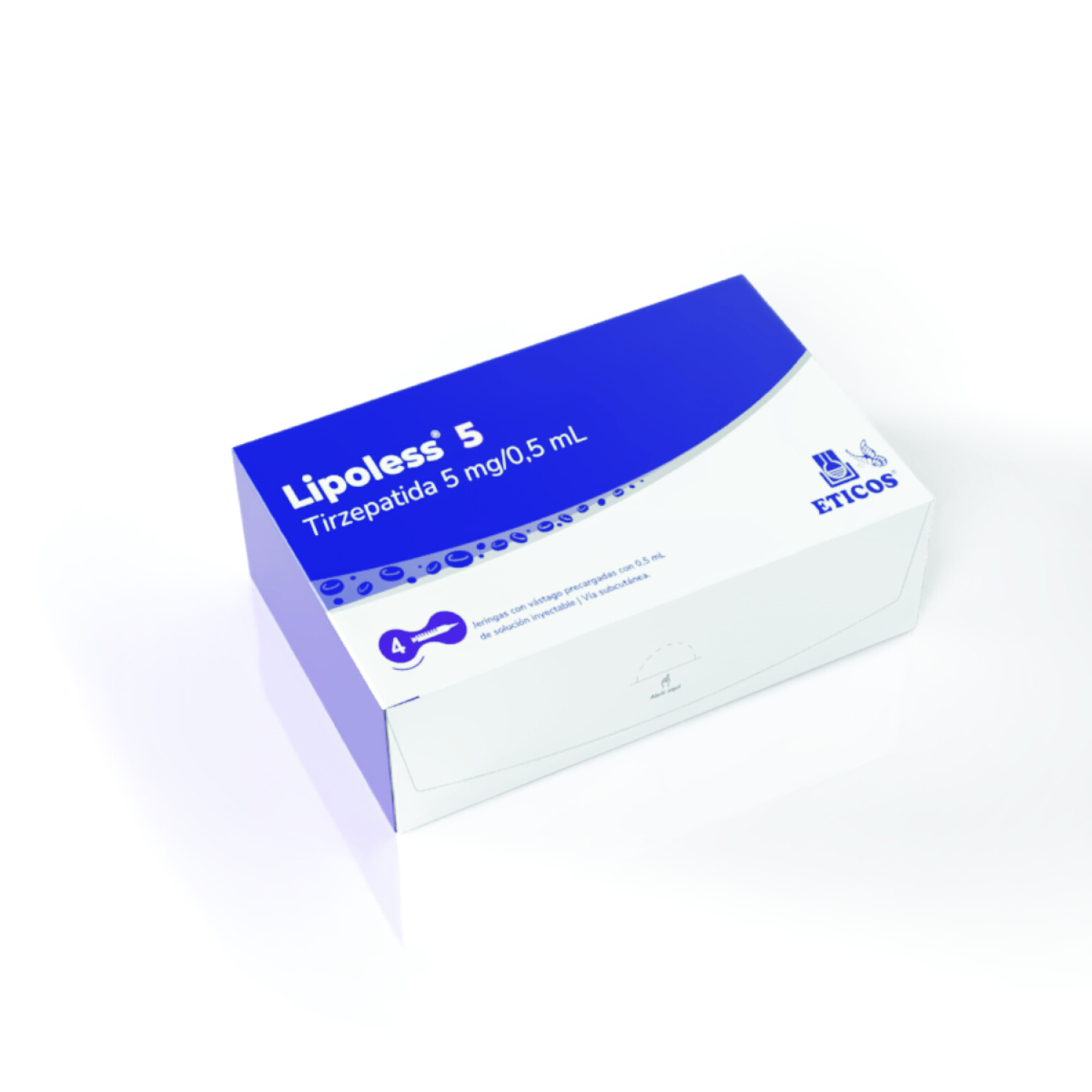 LIPOLESS 5 MG x 4 JERINGAS C/VASTAGO — Farmacenter