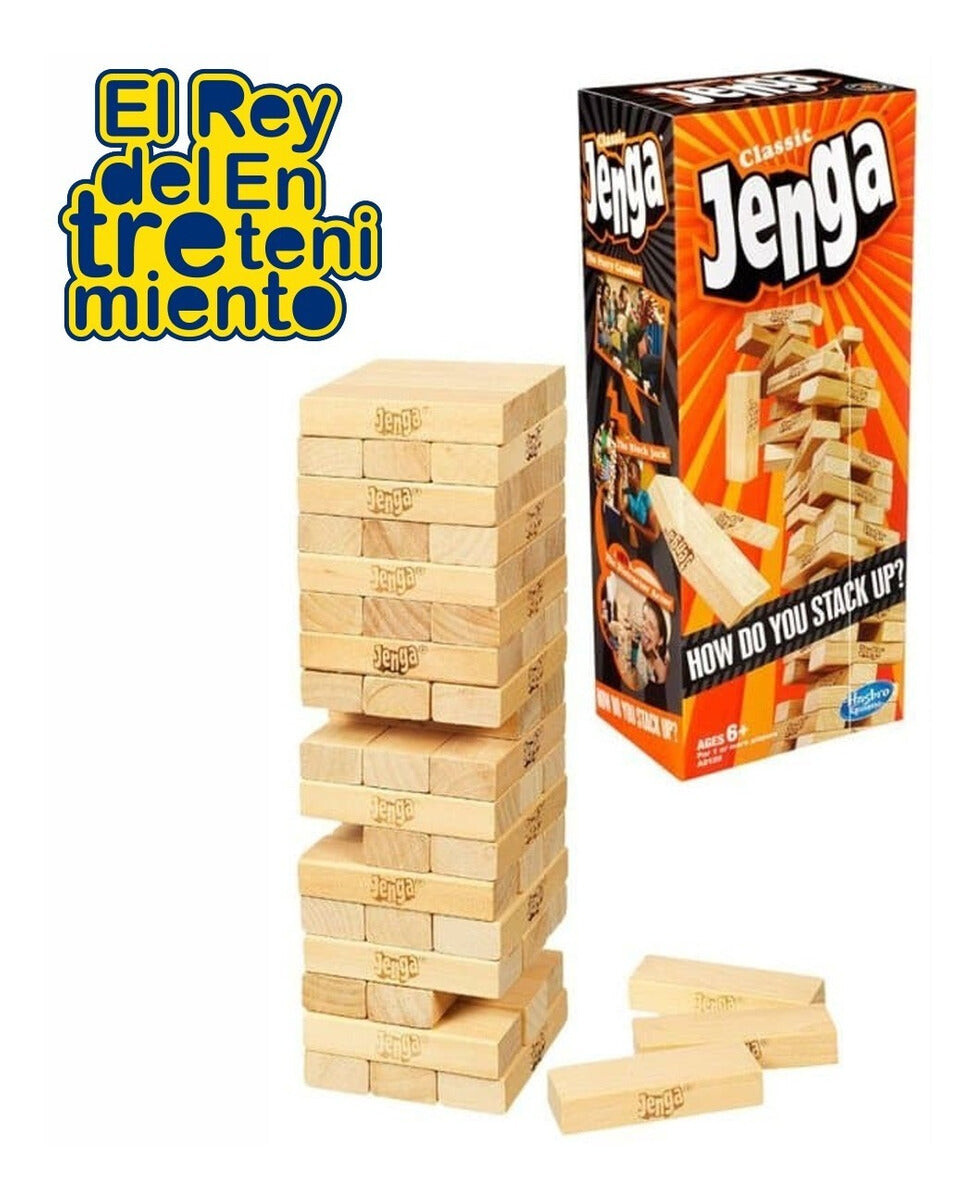 Jenga Hasbro Madera 100% Original Torre Ladrillos — El Rey del ...