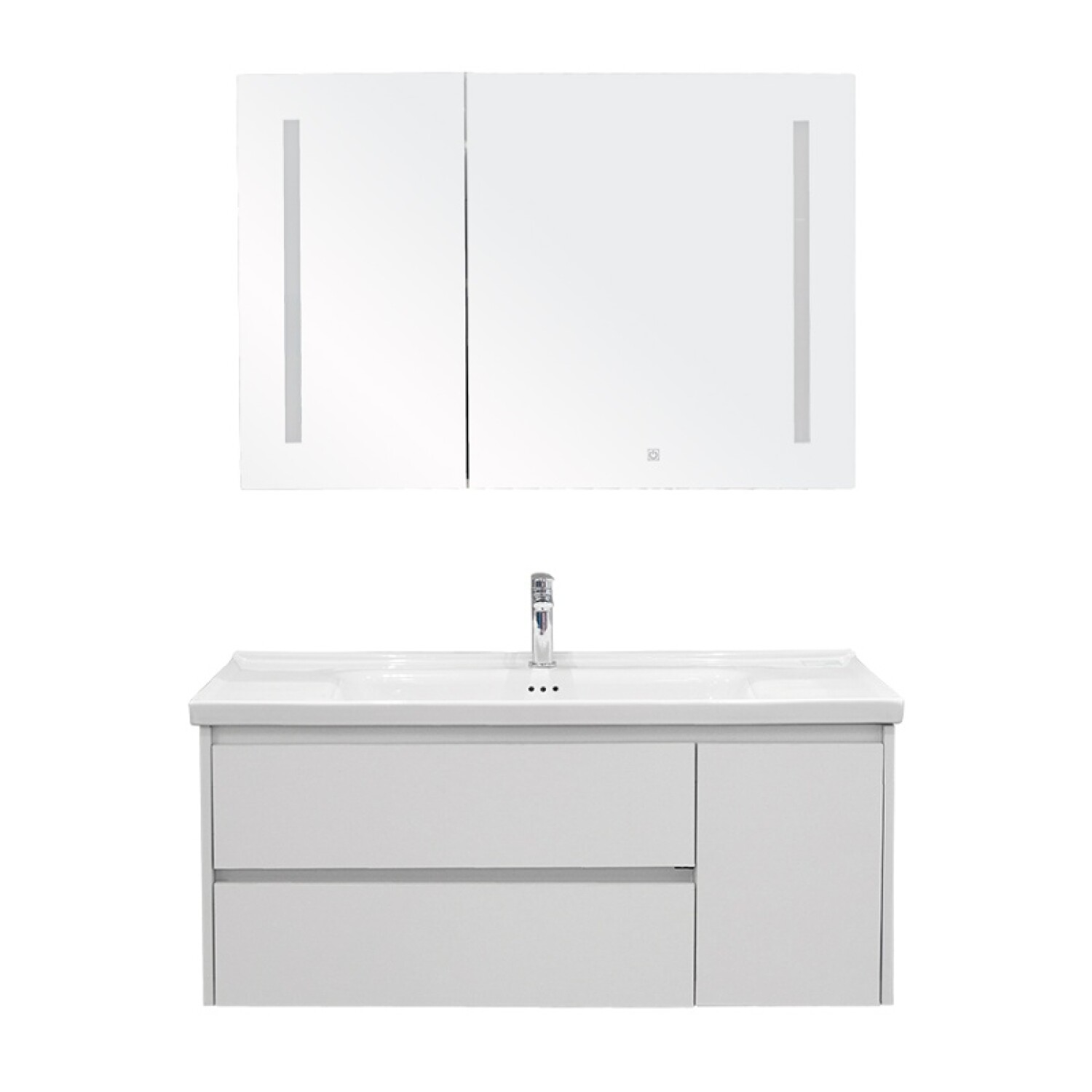 Conjunto De Baño Habitare Modelo Ns-b4-100 / Mueble + Bacha + Botiquin ...