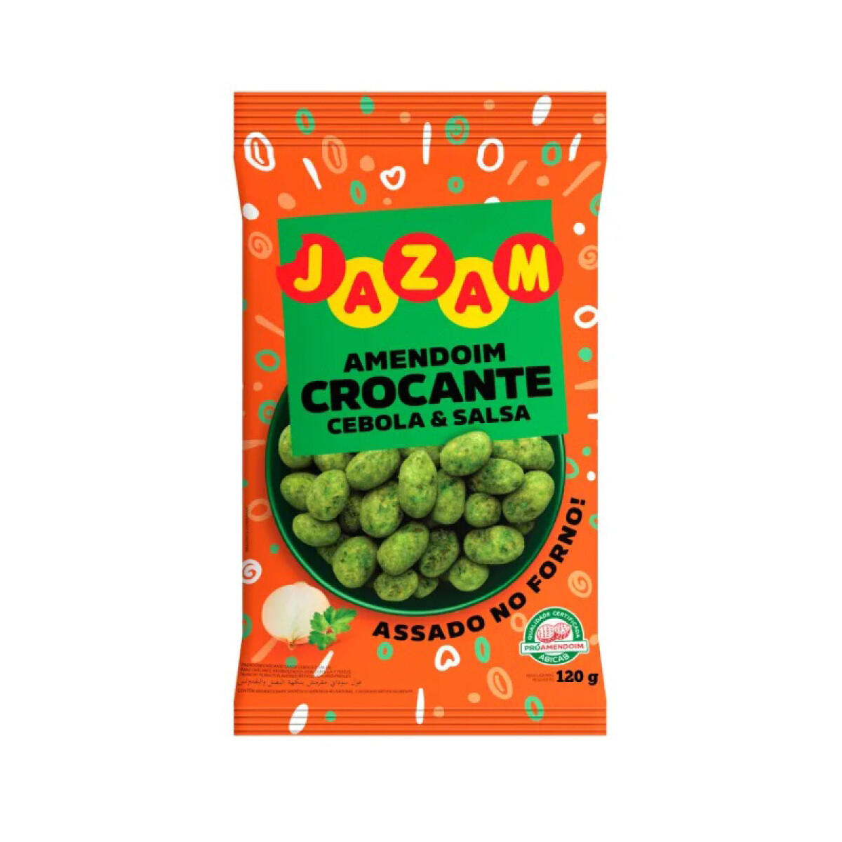 Mani Crocante Jazam 120 grs - Cebolla y Salsa — Ardo Mayorista