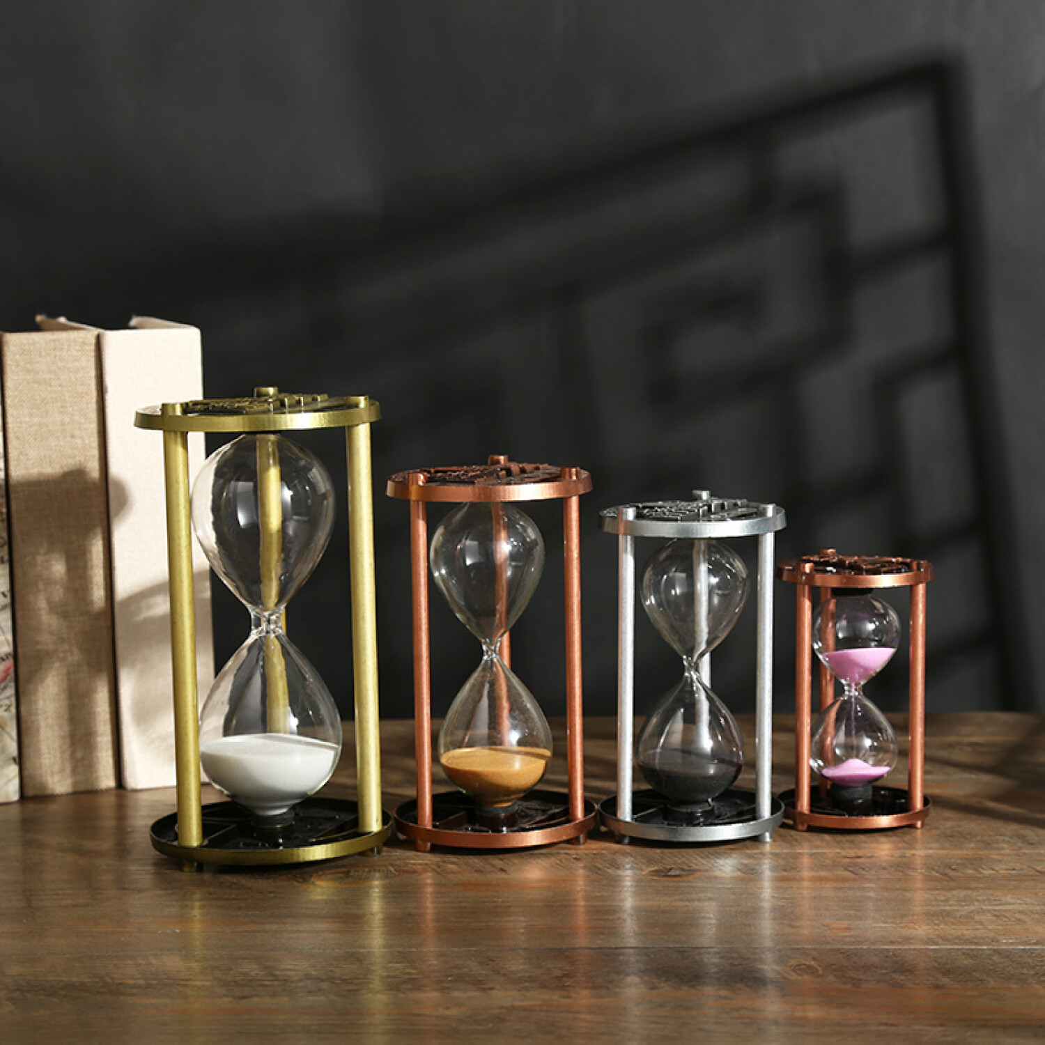 Reloj De Arena Columnas 15 Min - Azul — Que Regalo