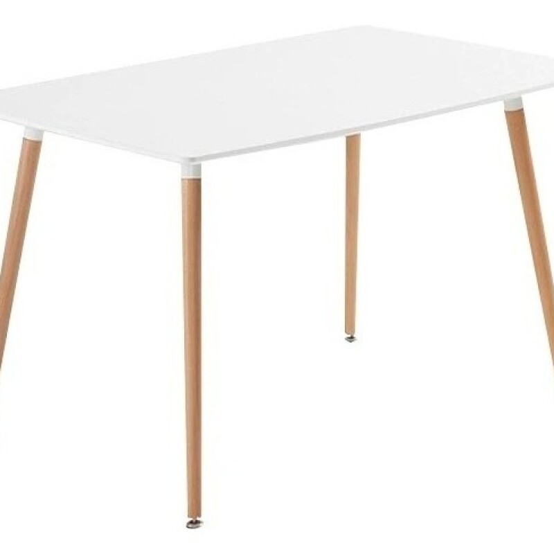 Mesa Eames Rectangular Blanca O Negra 120 X 80 Cm - Blanco — Mundo Shop