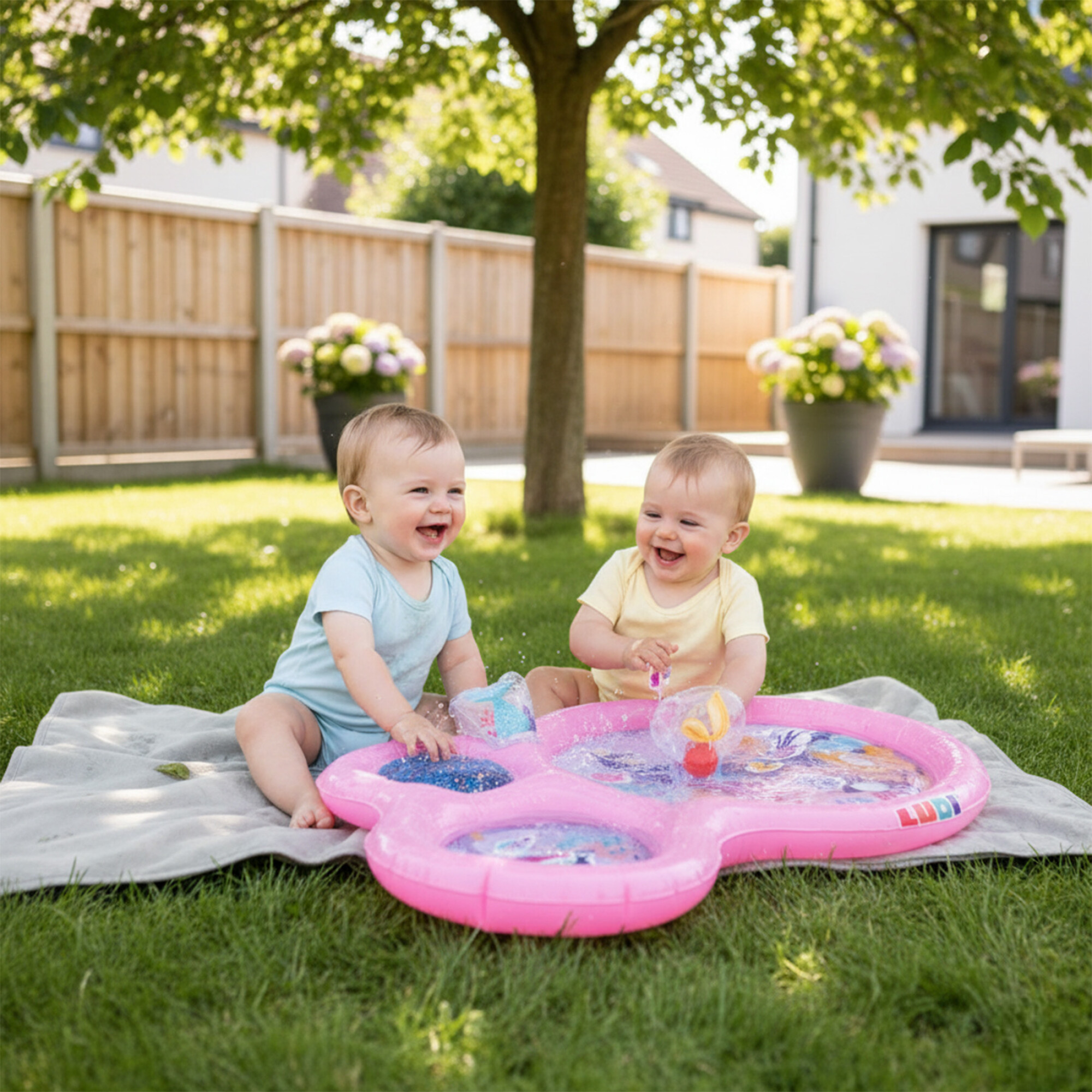 Alfombra Colchoneta Inflable De Agua Sensorial Bebé Sirenas - Color ...
