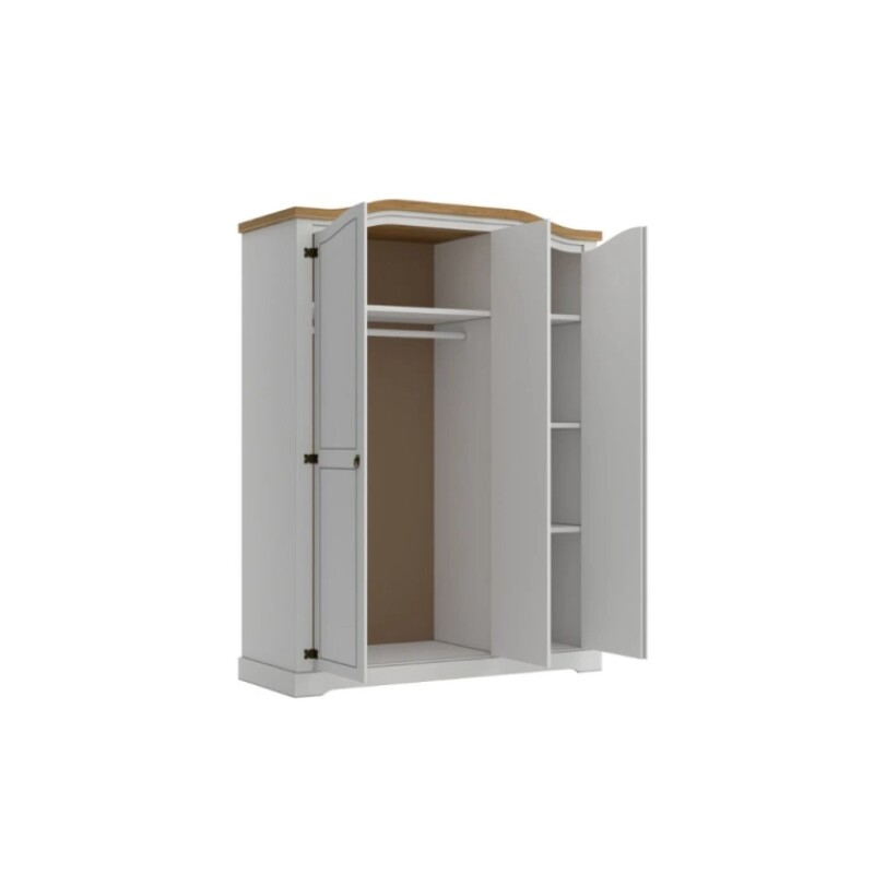 Ropero Mexicano 3 Puertas Blanco 100% Madera — Albanes