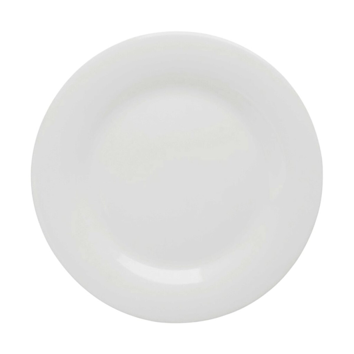 PLATO LLANO OPALINA BLANCO D25CM/H1.5CM — Deco Hogar