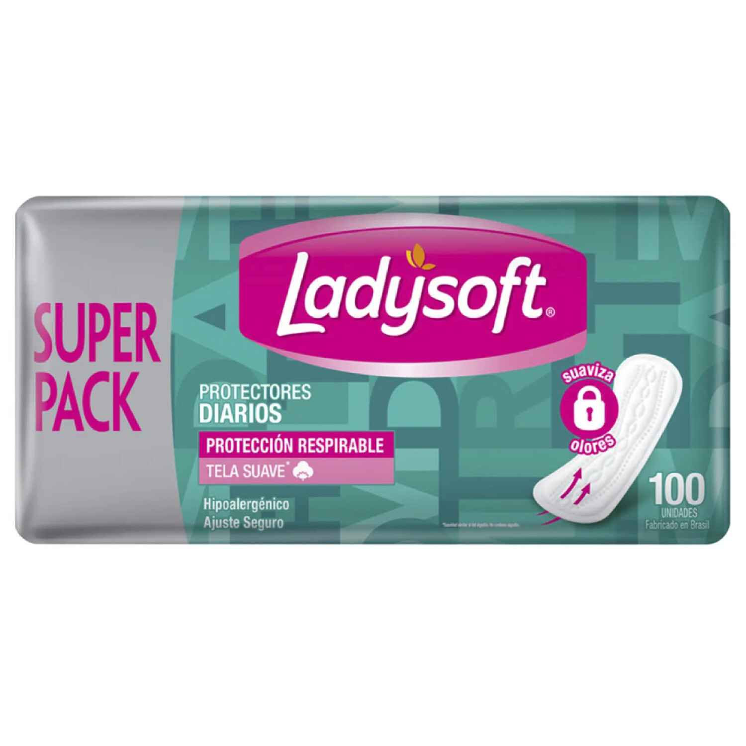 Protector Diario Ladysoft Respirables 100 Unidades — San Roque