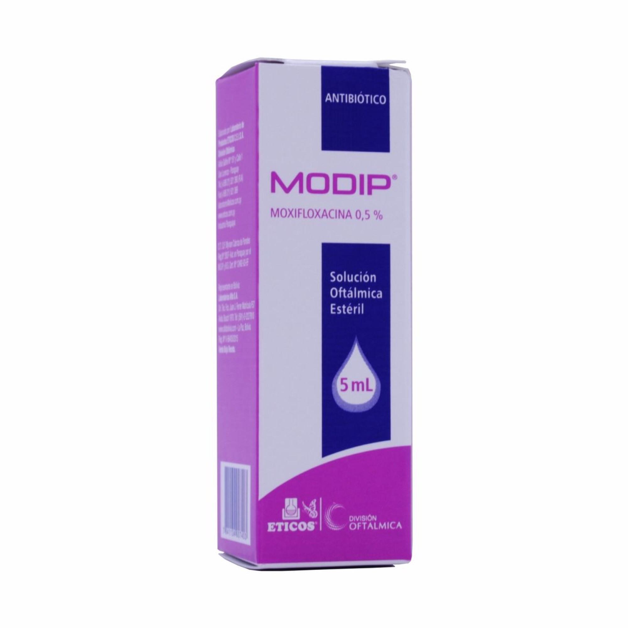 MODIP SOL OFTALMICA 0.5% FCO. AMP. X 5 M — Farmacenter
