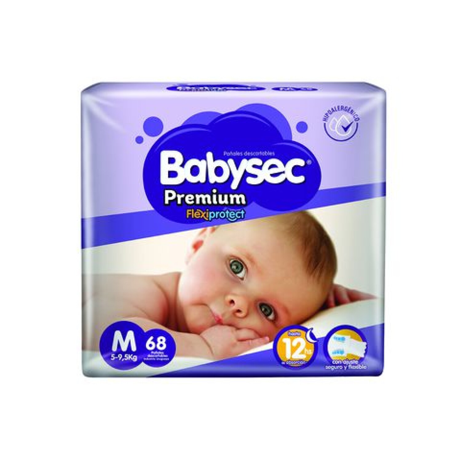 BABYSEC PREMIUM JUMBO MEDIANO PAQ. X 68 — Farmacenter