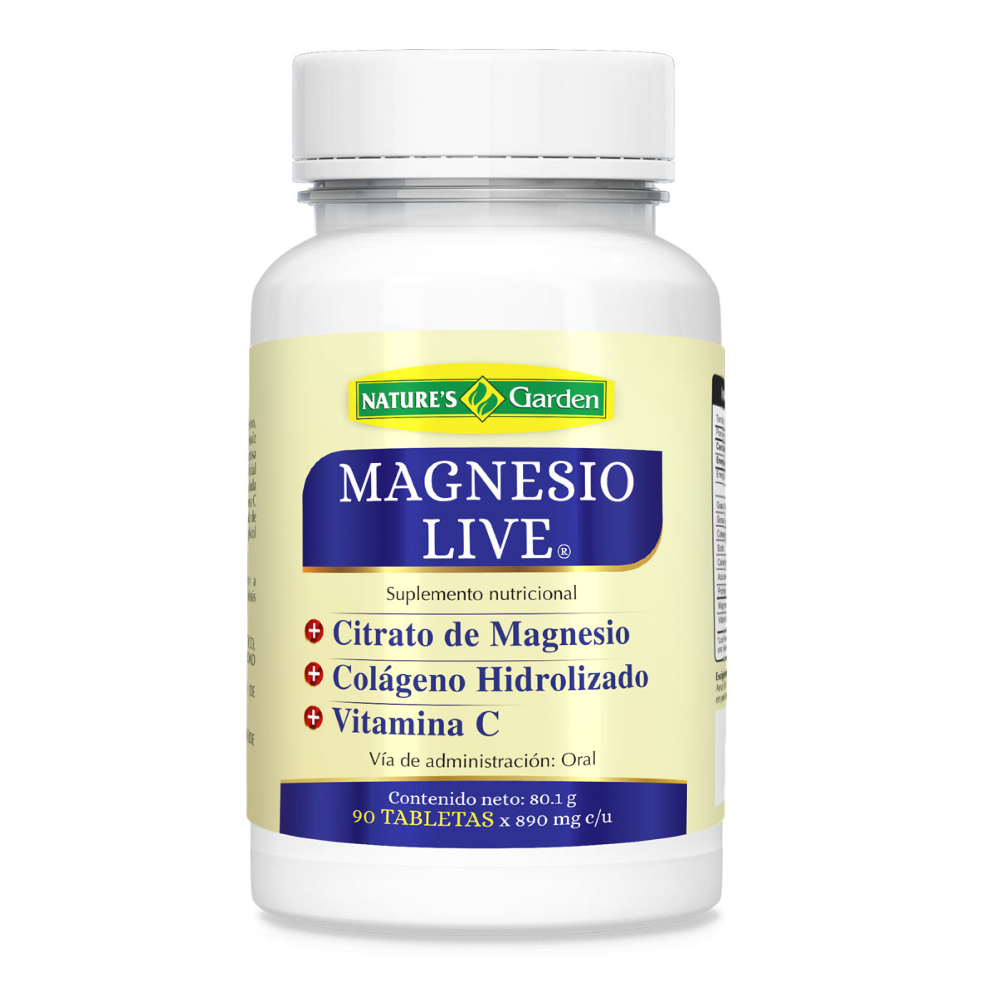 MAGNESIO LIVE NATURES GARDEN FR X 90 — Farmacenter