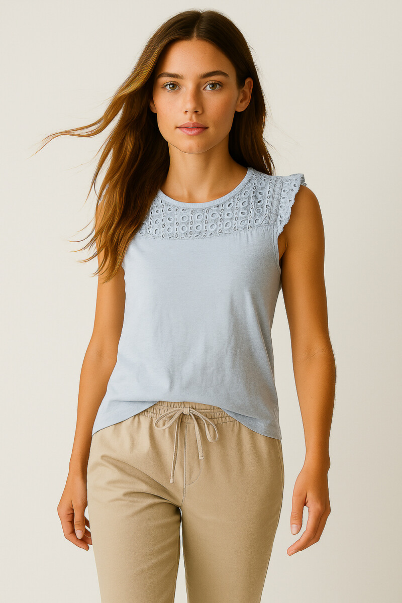 Musculosa Colsen - Celeste Claro — Indian