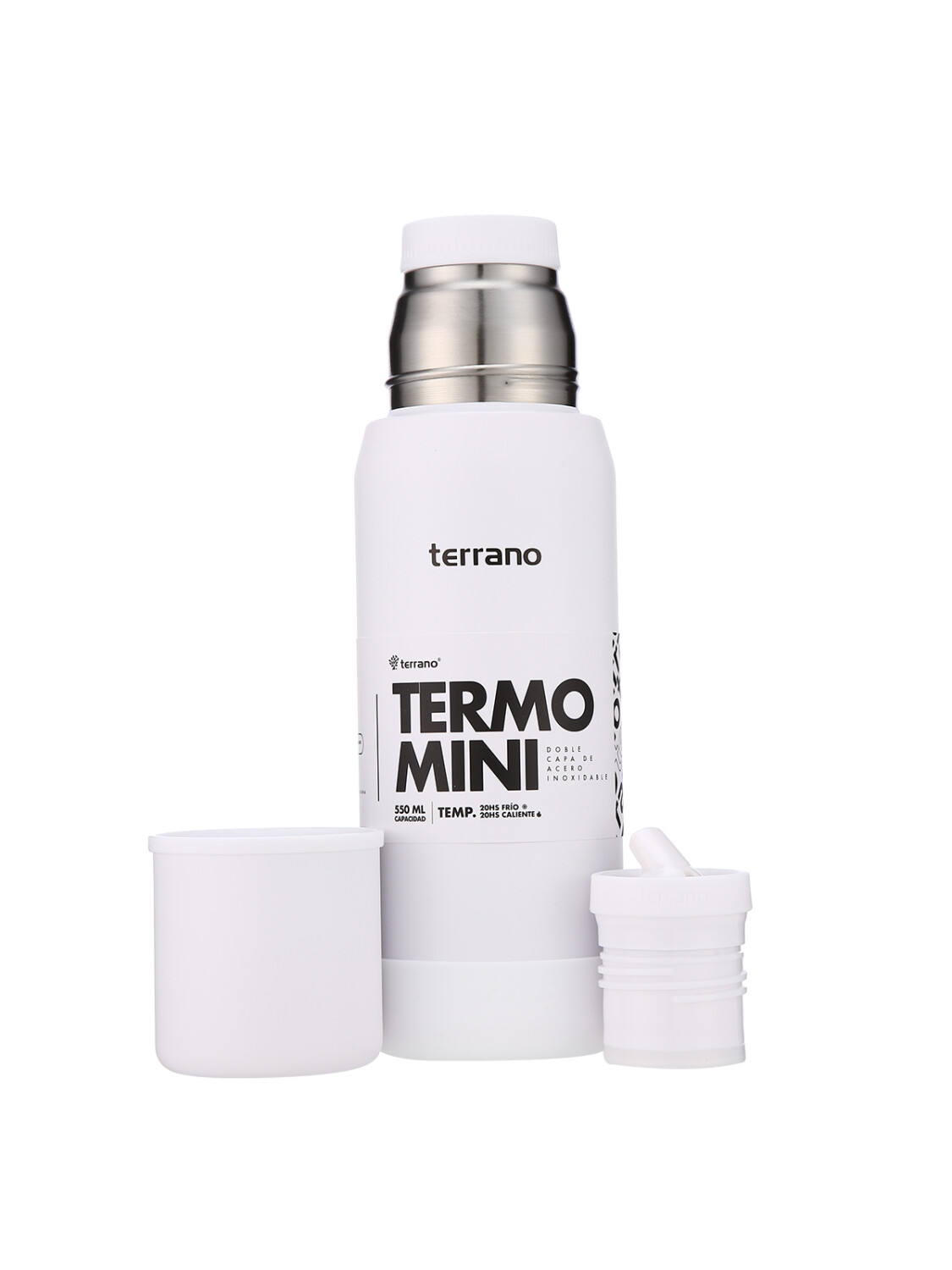 Termo Mini Premium - 500mL. - Blanco — Terrano