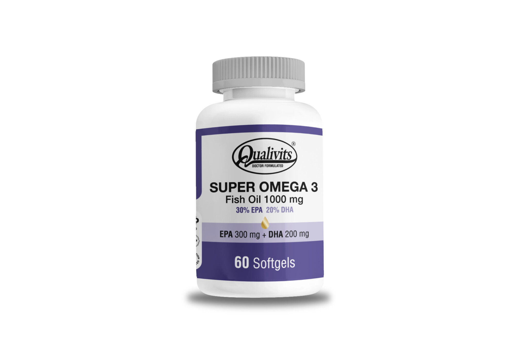 Super Omega 3 Fish Oil 1000 Mg X 60caps Qualivits — Wikimúsculos