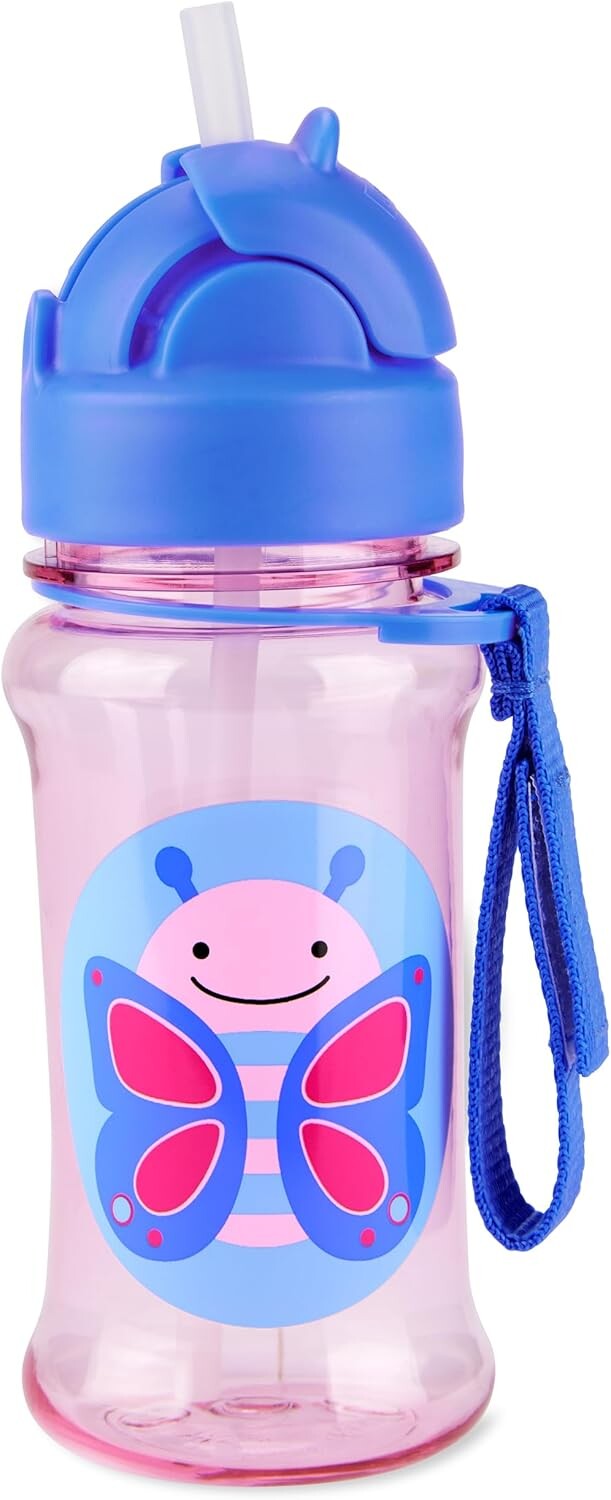 Botella con sorbito Tritan Skip Hop - mariposa — MVD Kids