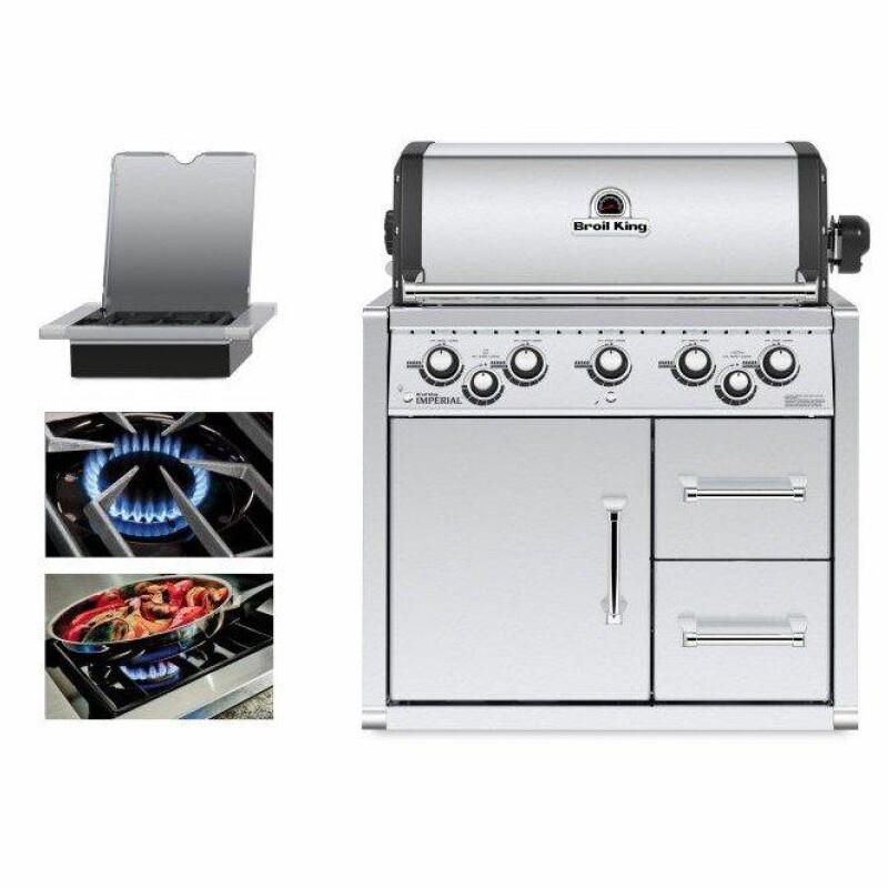 Barbacoa Imperial 590 empotrable con gabinete — BBQ Uruguay