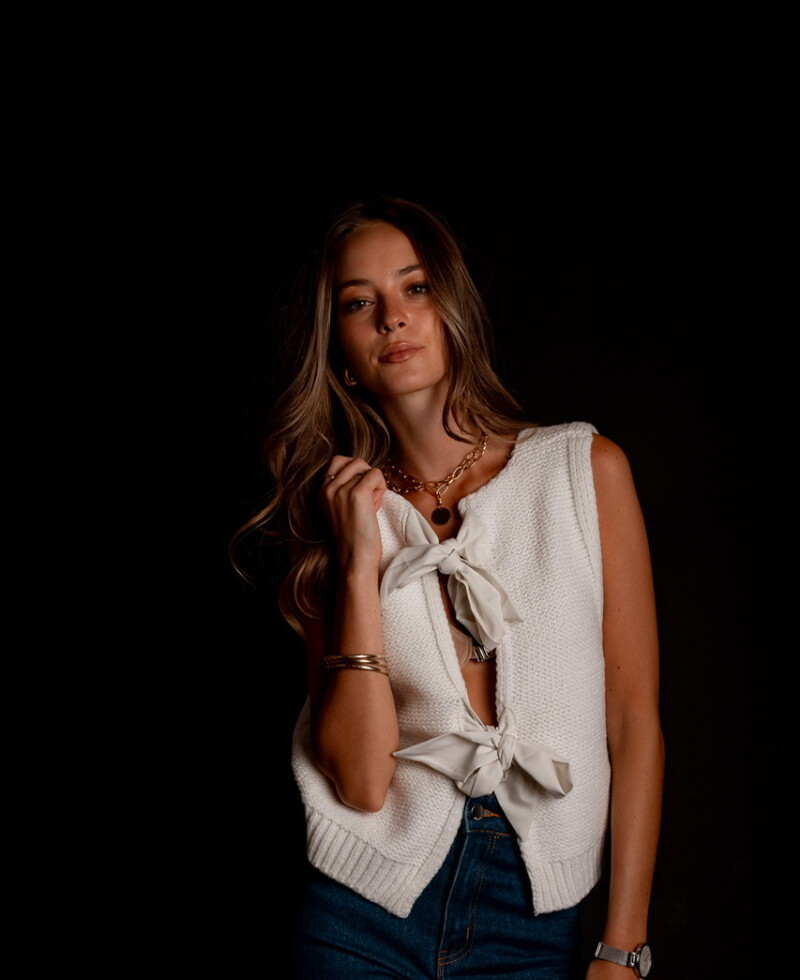 Chaleco Valery (PRE VENTA) - blanco — Bianca Store