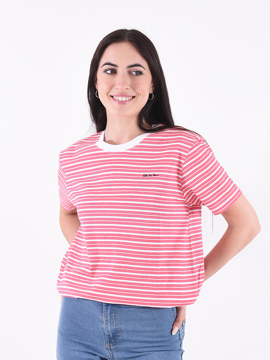 REMERA OH LALA - FUCSIA — Guapa
