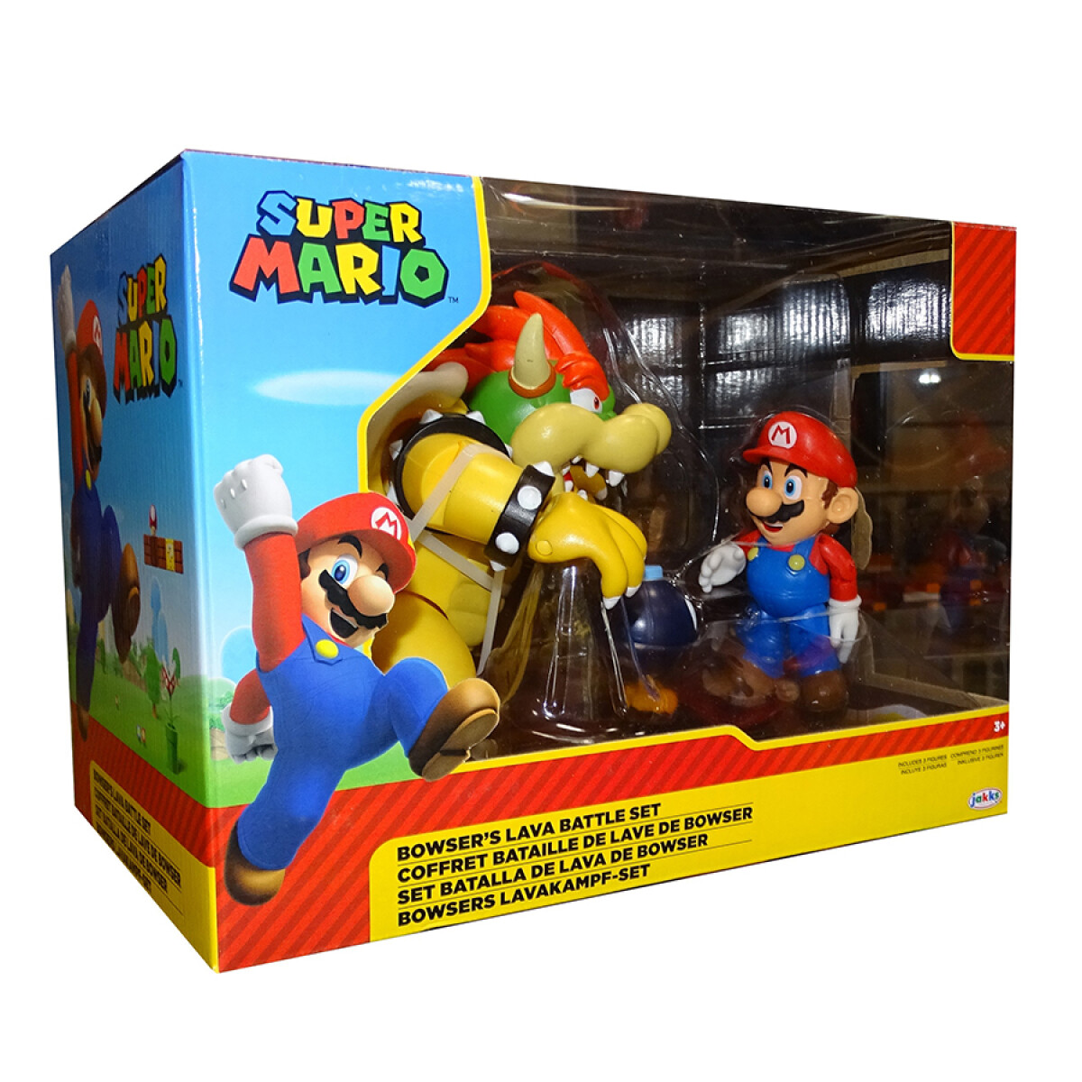 Figuras Super Mario - Lava Battle Set · Mario vs Koopa — X Uruguay