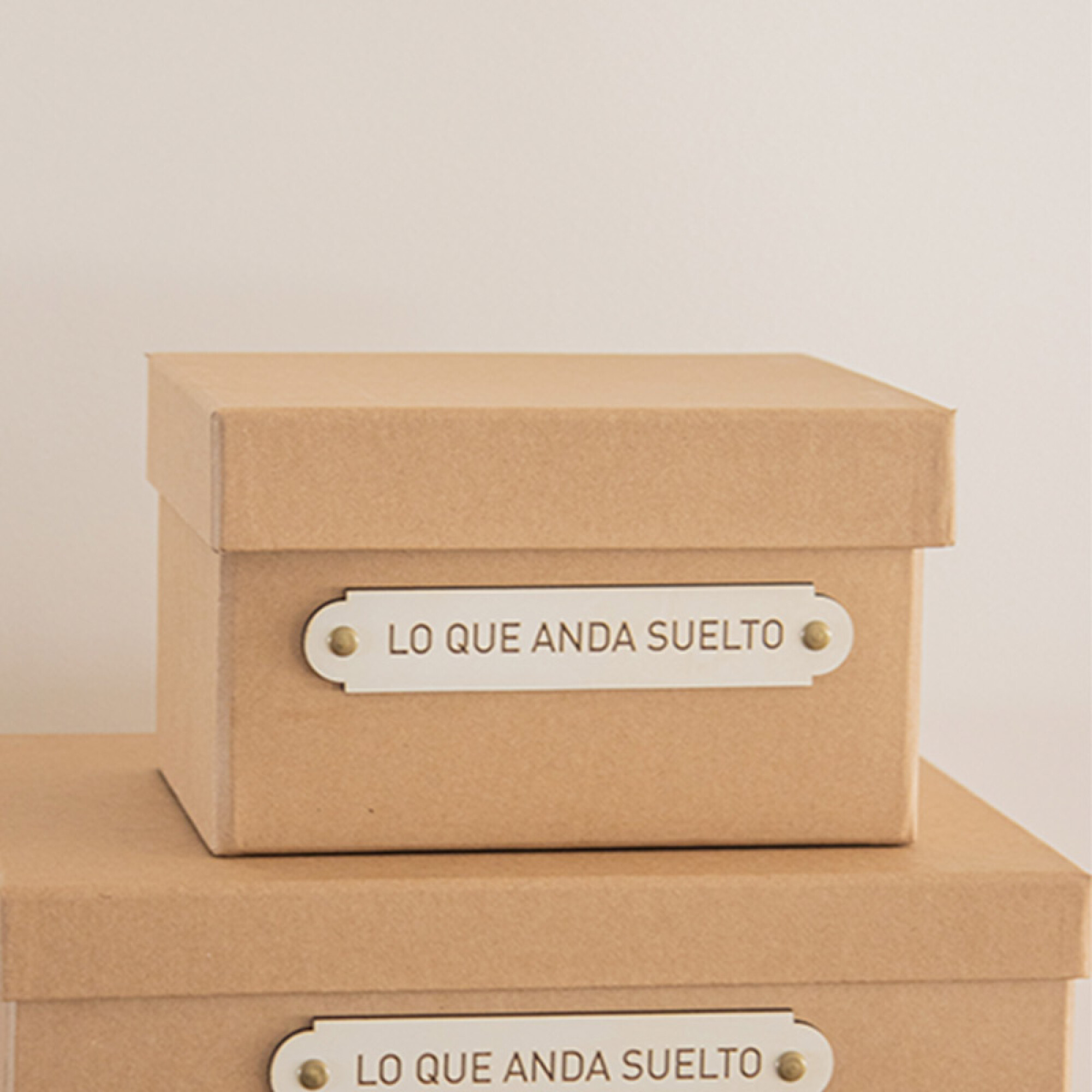 Caja Rotulada Kraft | Chica — Organiza Simple