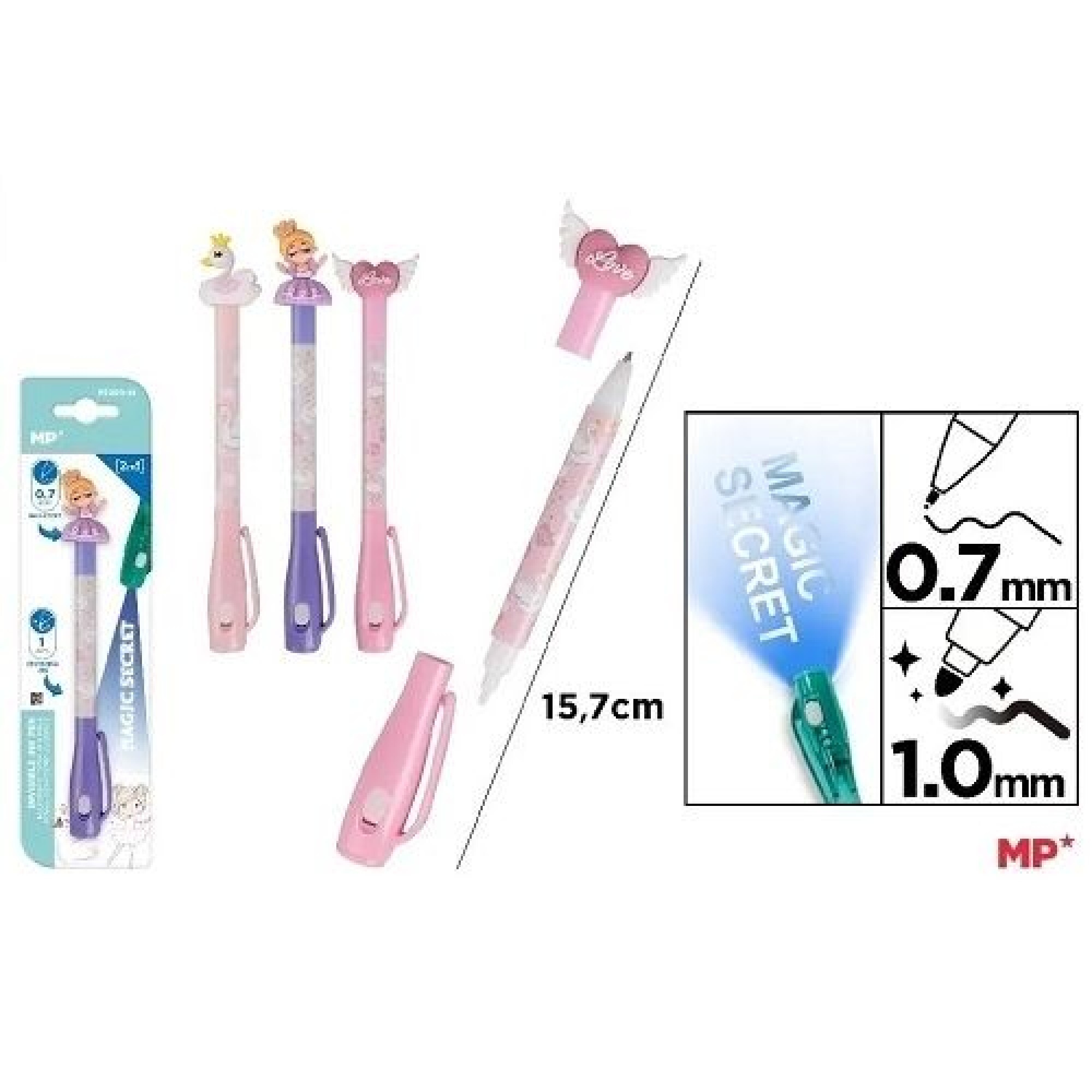 Boligrafo tinta invisible - Princesa - Boligrafo Tinta Invisible ...