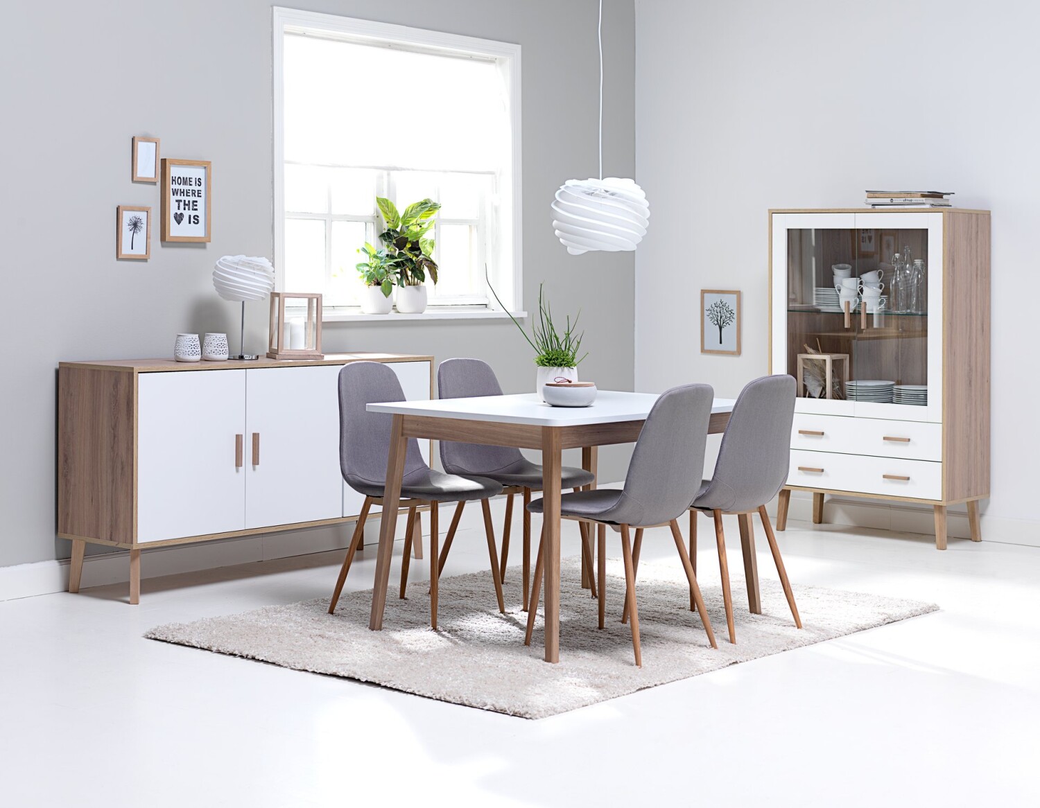 Silla de comedor JONSTRUP tela gris — JYSK