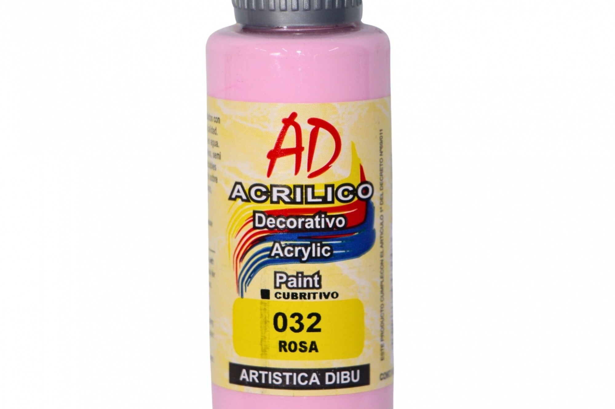 PINTURA ACRILICA ARTISTICA DIBU 60 ML. DIFERENTES COLORES - COLOR ROSA ...