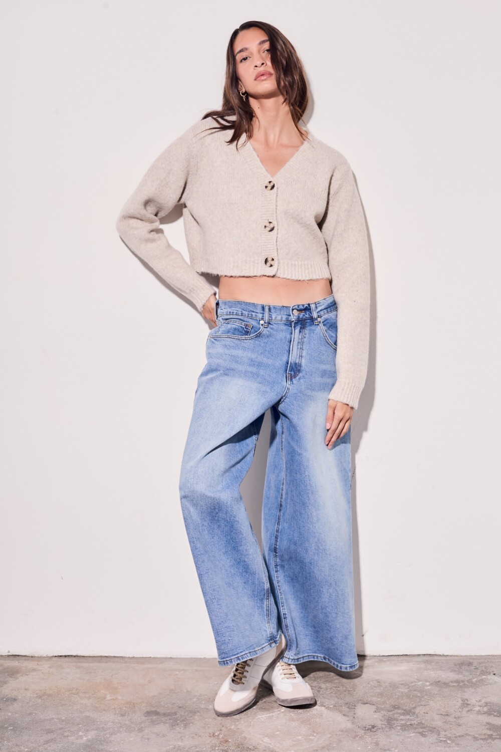 Cardigan - Beige Melange — Lemon