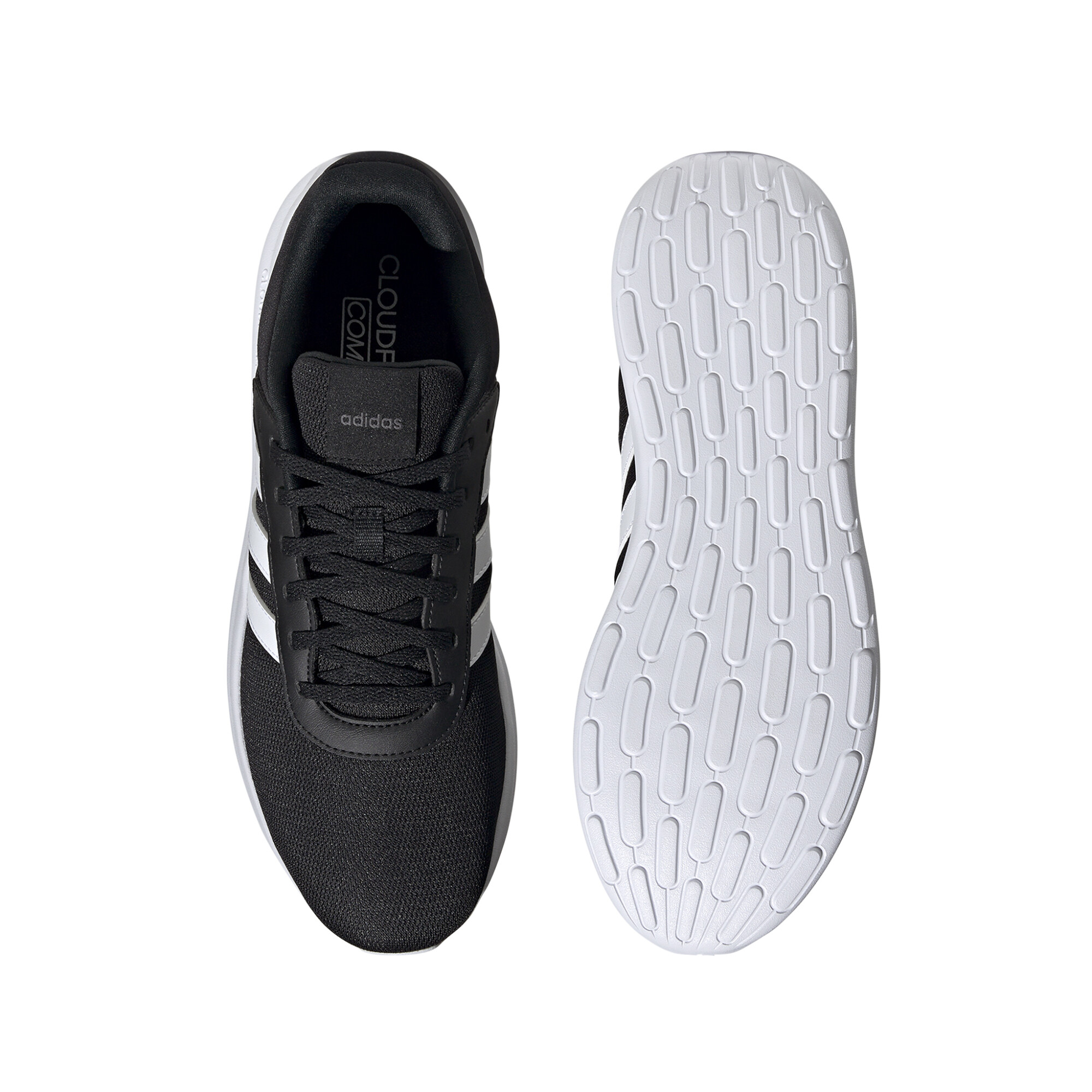 adidas LITE RACER 4.0 - Core Black / Cloud White — Global Sports