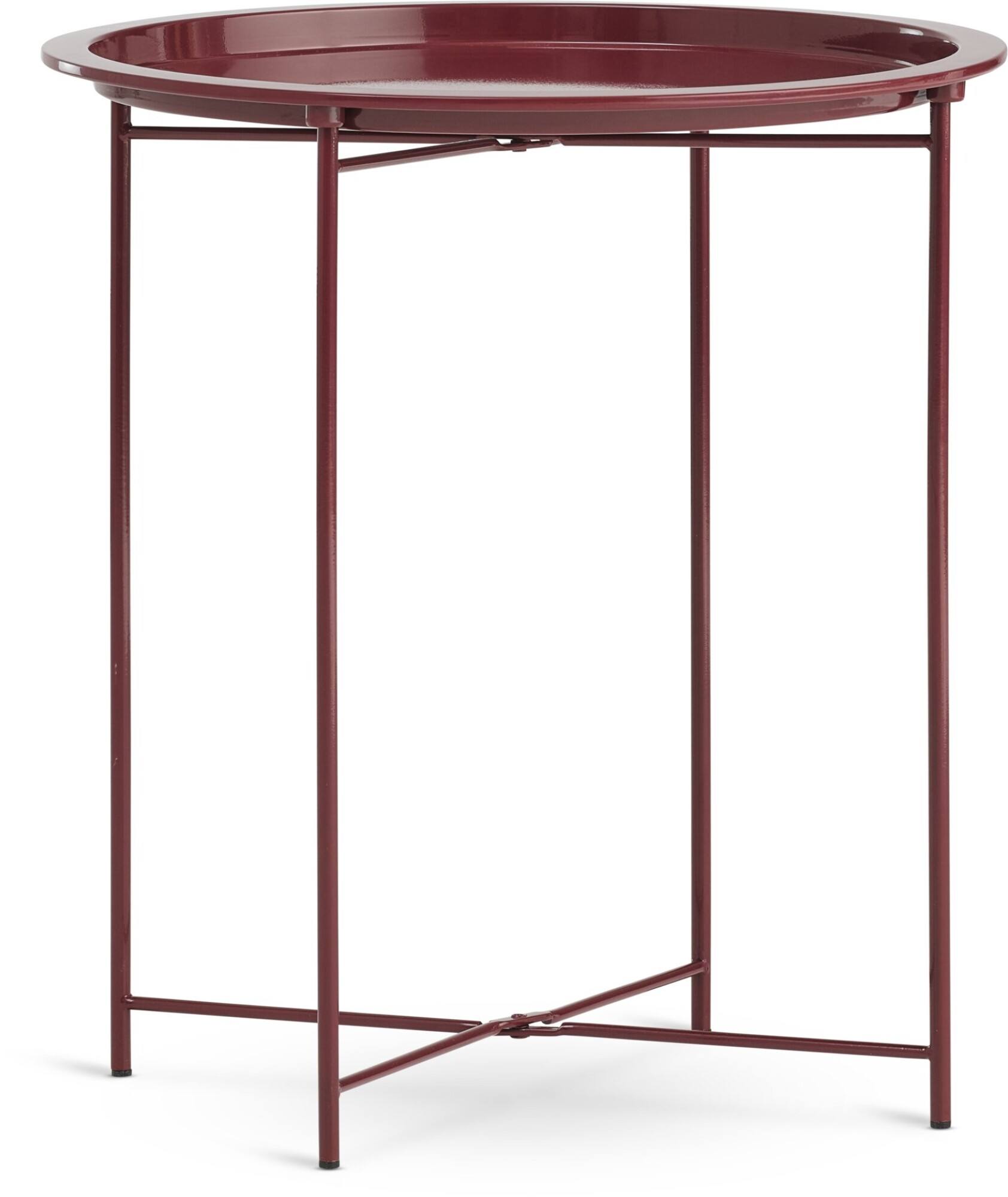 Mesa auxiliar RANDERUP Ø47 bordeaux — JYSK
