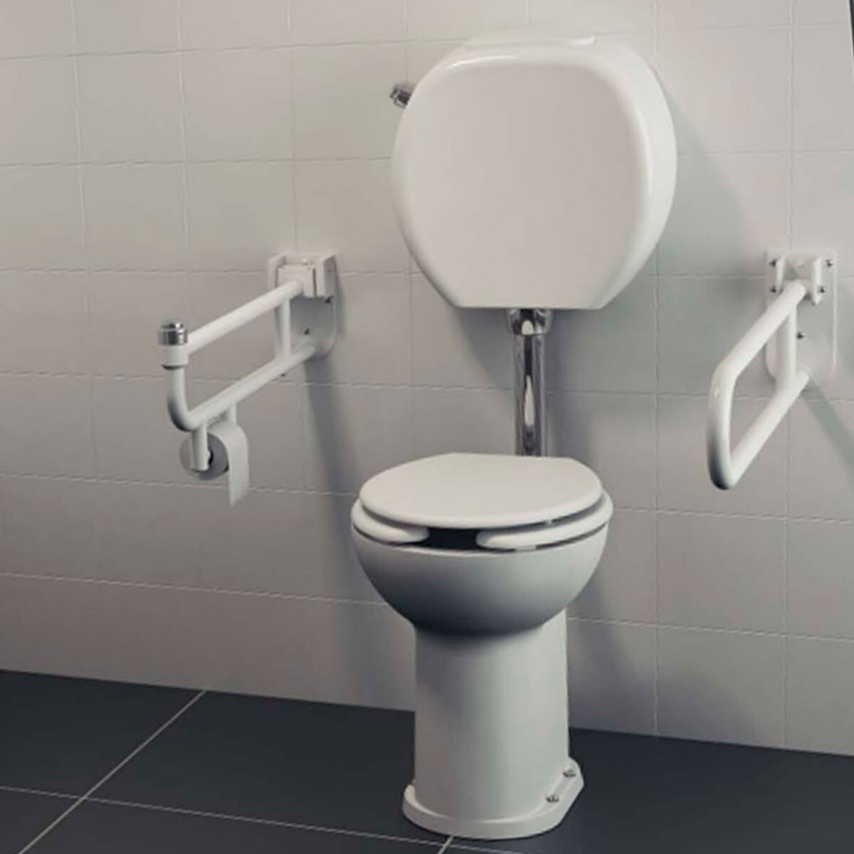 BARRAL REBATIBLE PARA DISCAPACITADOS FERRUM ESPACIO — Acher Cerámicas