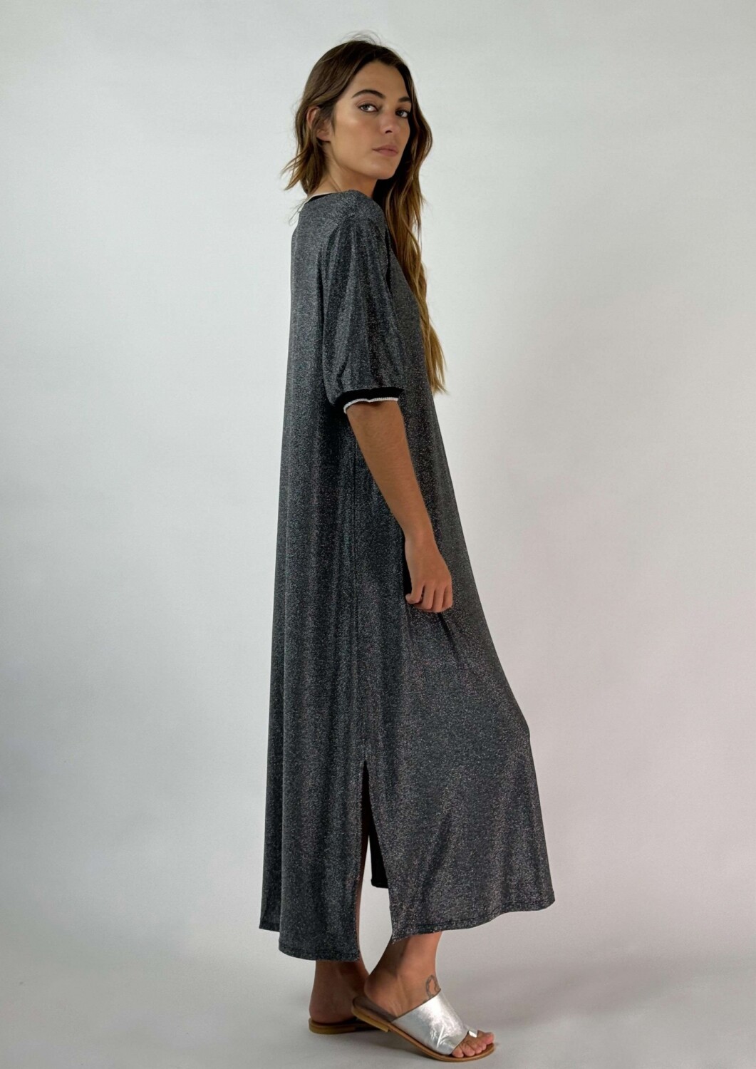 VESTIDO LYRIANA - PLATEADO — Panthai