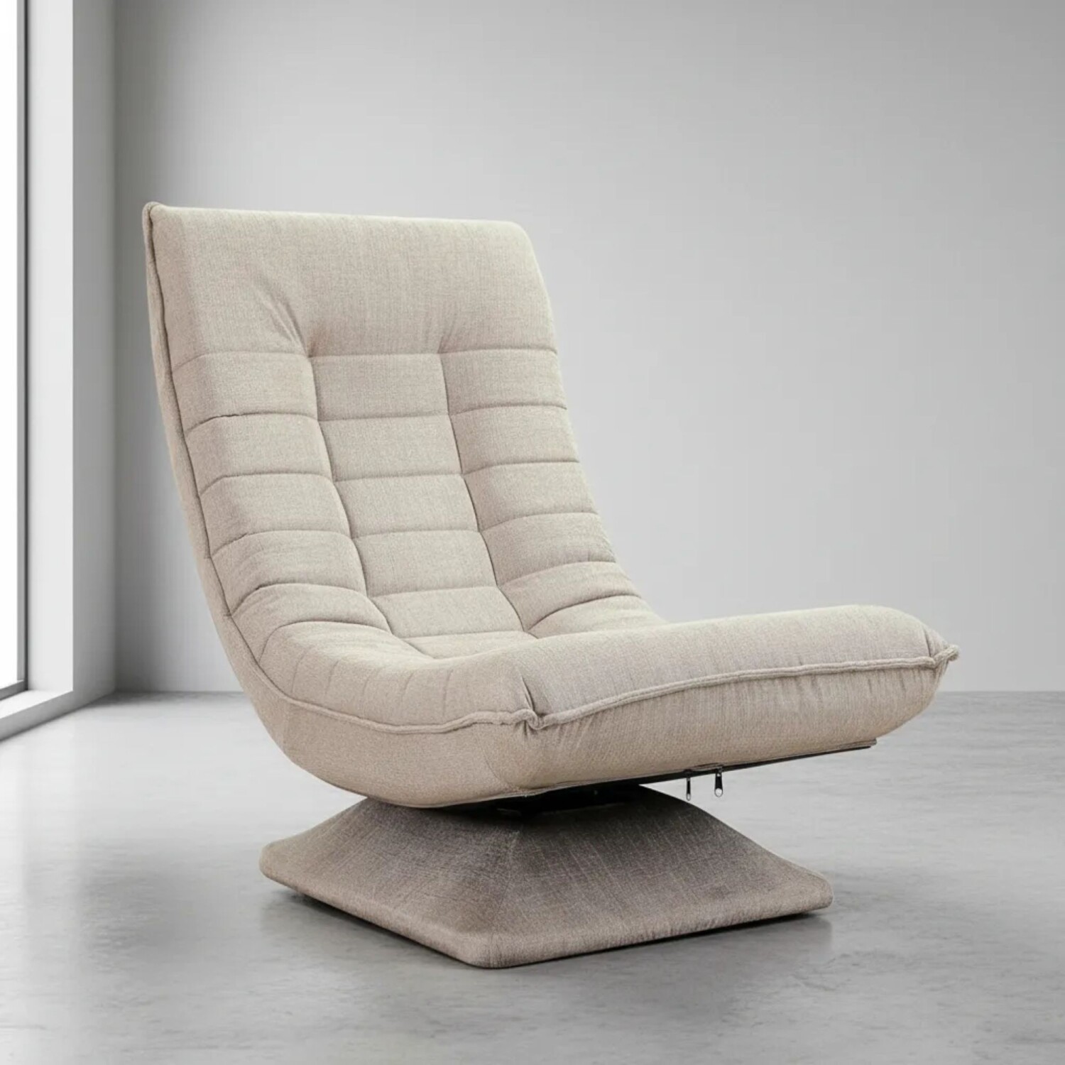 Sillon Reclinable Giratorio Aberdeen - Beige — La Cueva Muebles