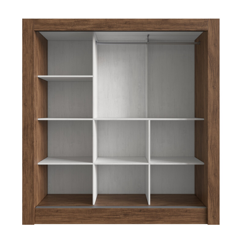 Placard Ropero 3 Puertas Corredizas Dormitorio Con Espejo - Negro ...