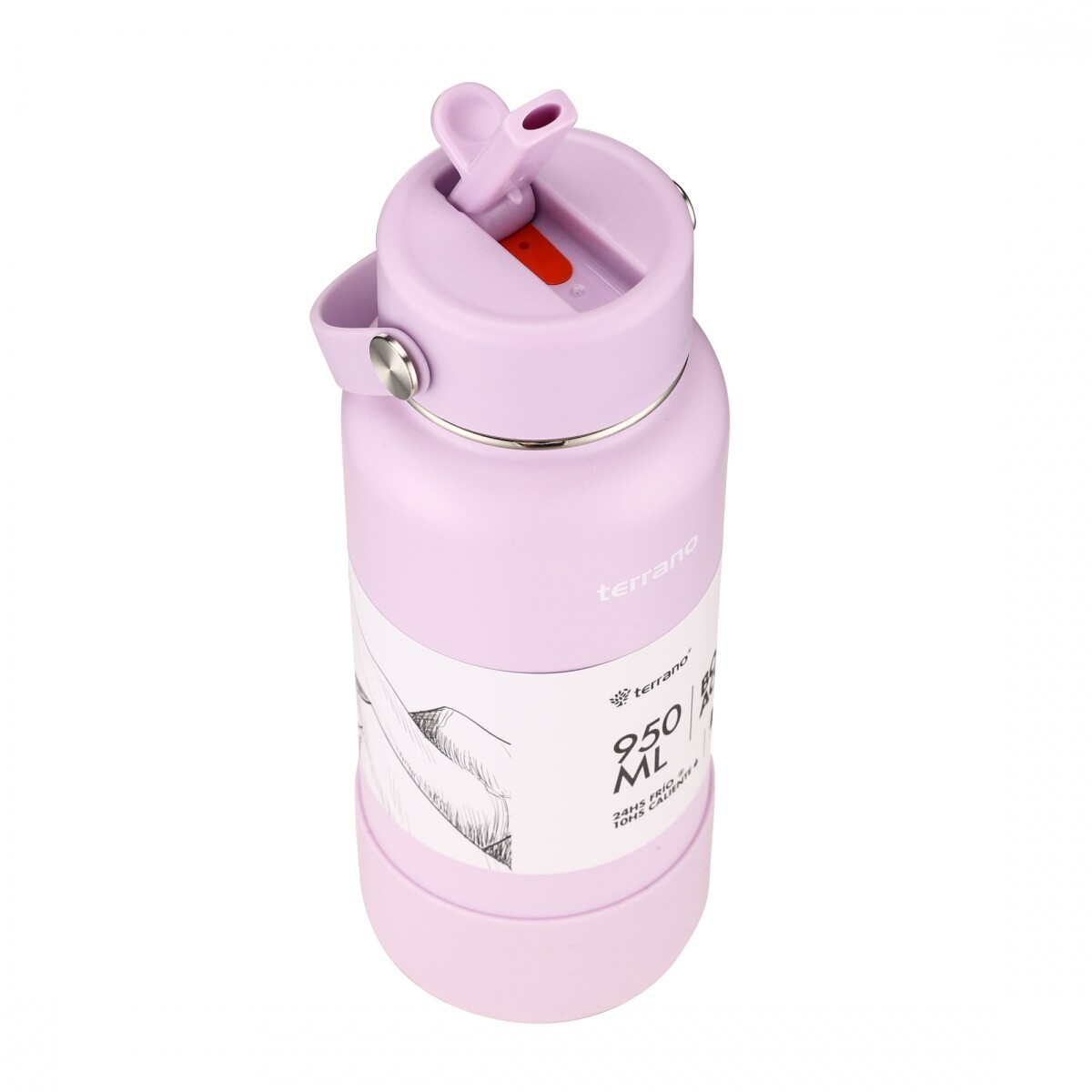 Botella Térmica con Pico 950mL. - Lila — Terrano