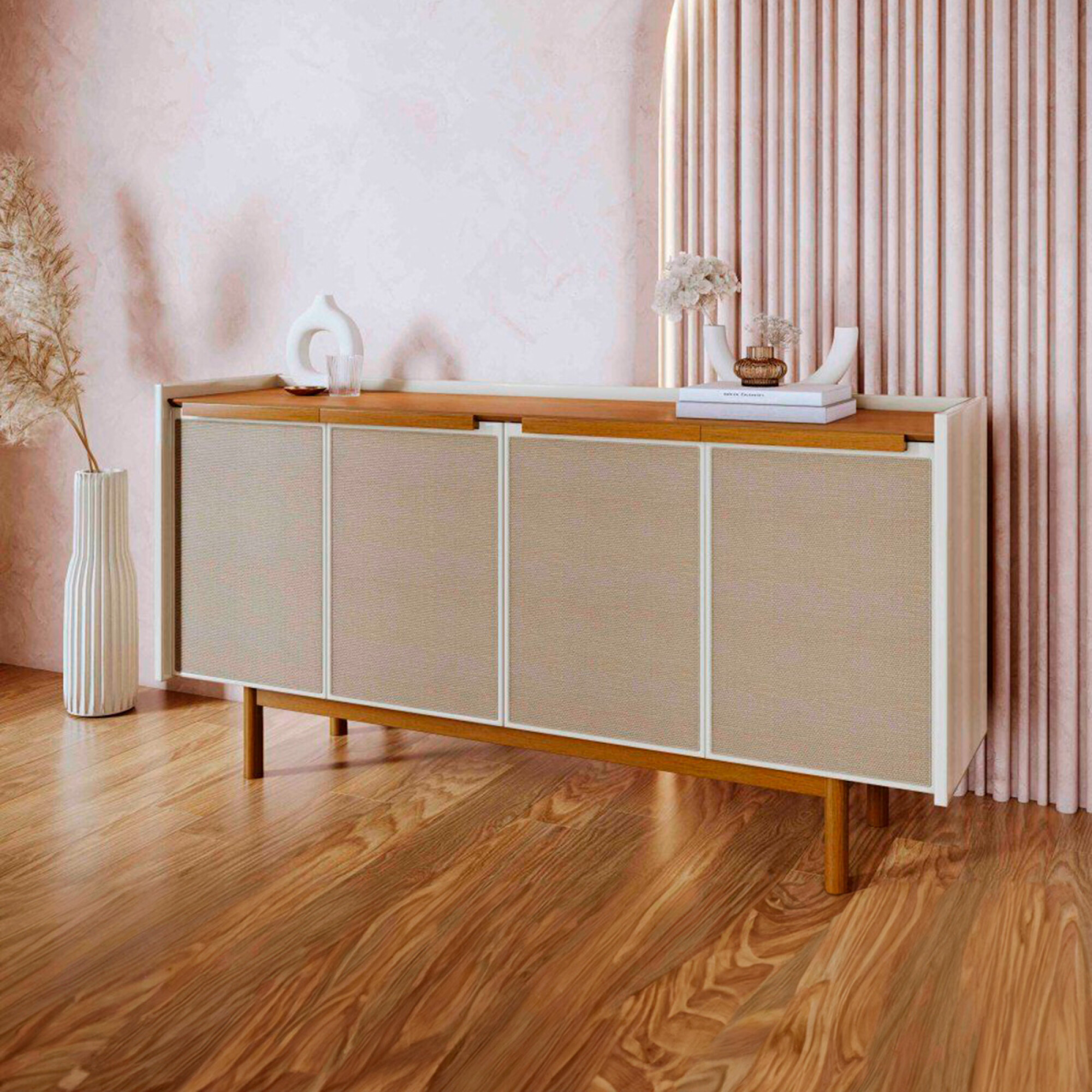 Aparador Dune - Off White y Natural — NYR Uruguay