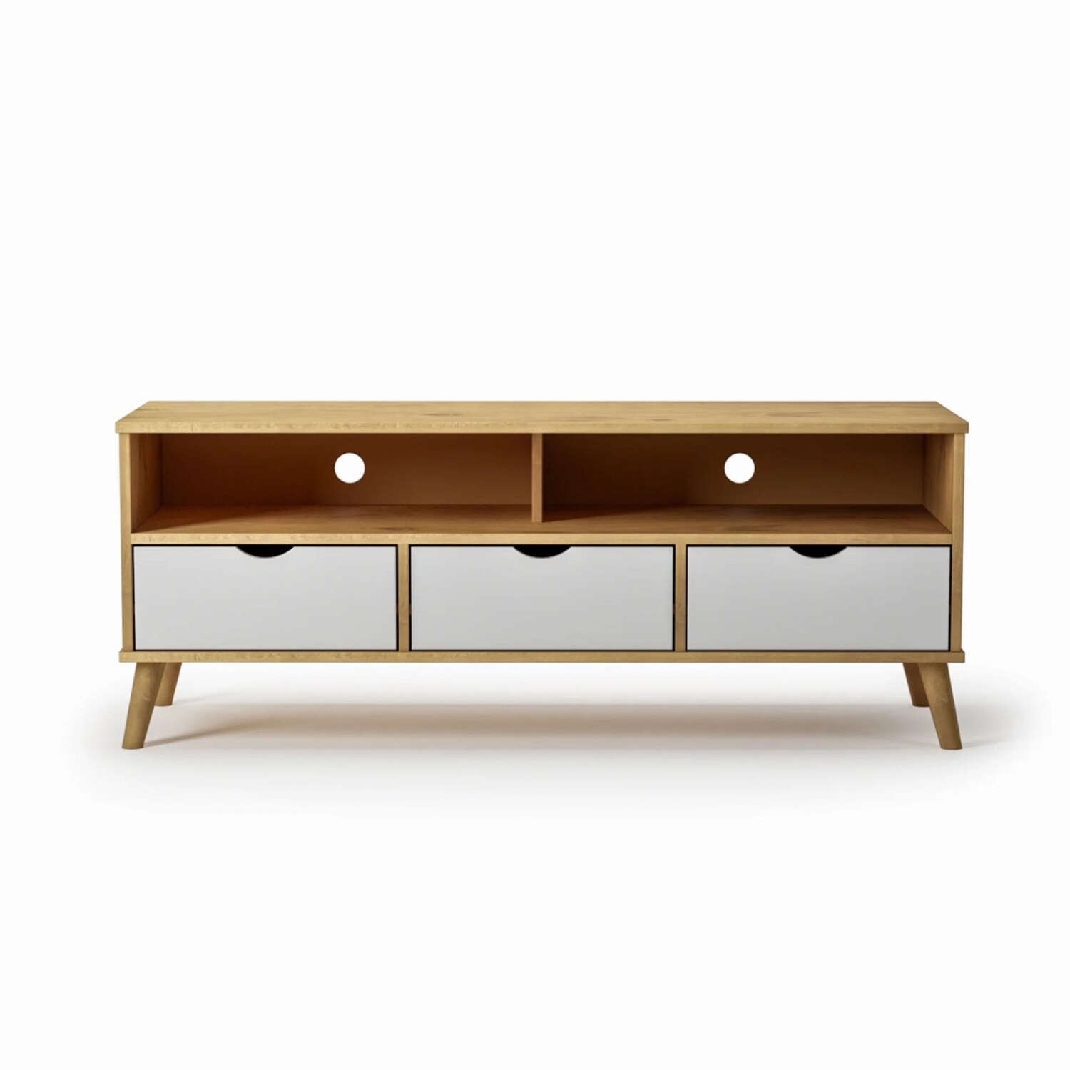 Rack 3 Cajones Madera - Linea Dublin - Blanco — Rustico Hogar