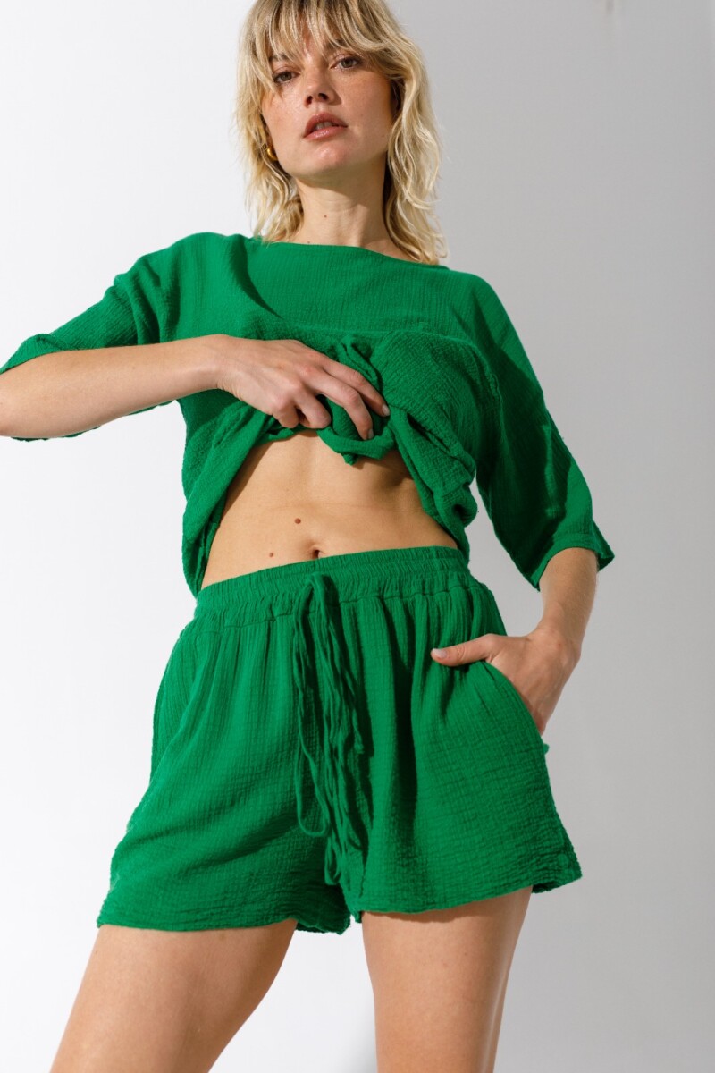 Short Doppio - Verde — PetraStore