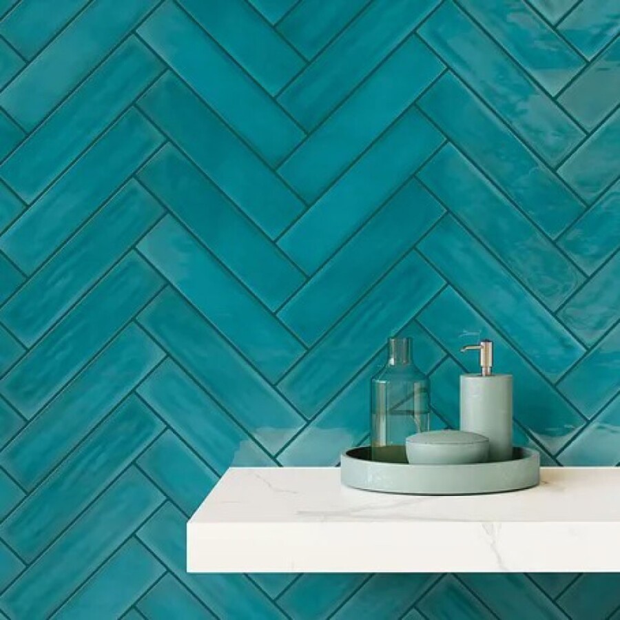 Cerámica Flow Peacock Green - 1.42m2 — Bagno & Company