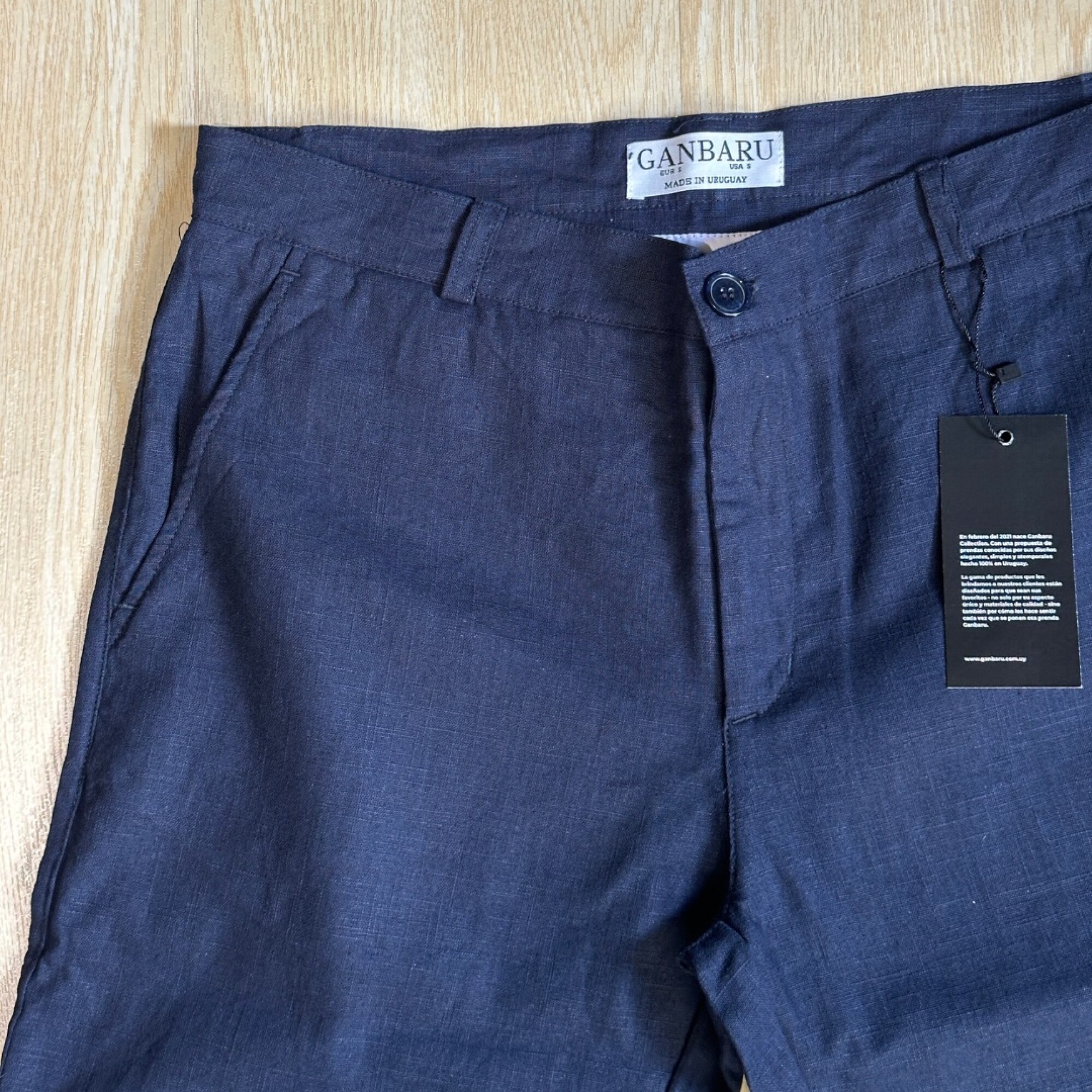 Pantalón de Lino - Azul — Ganbaru