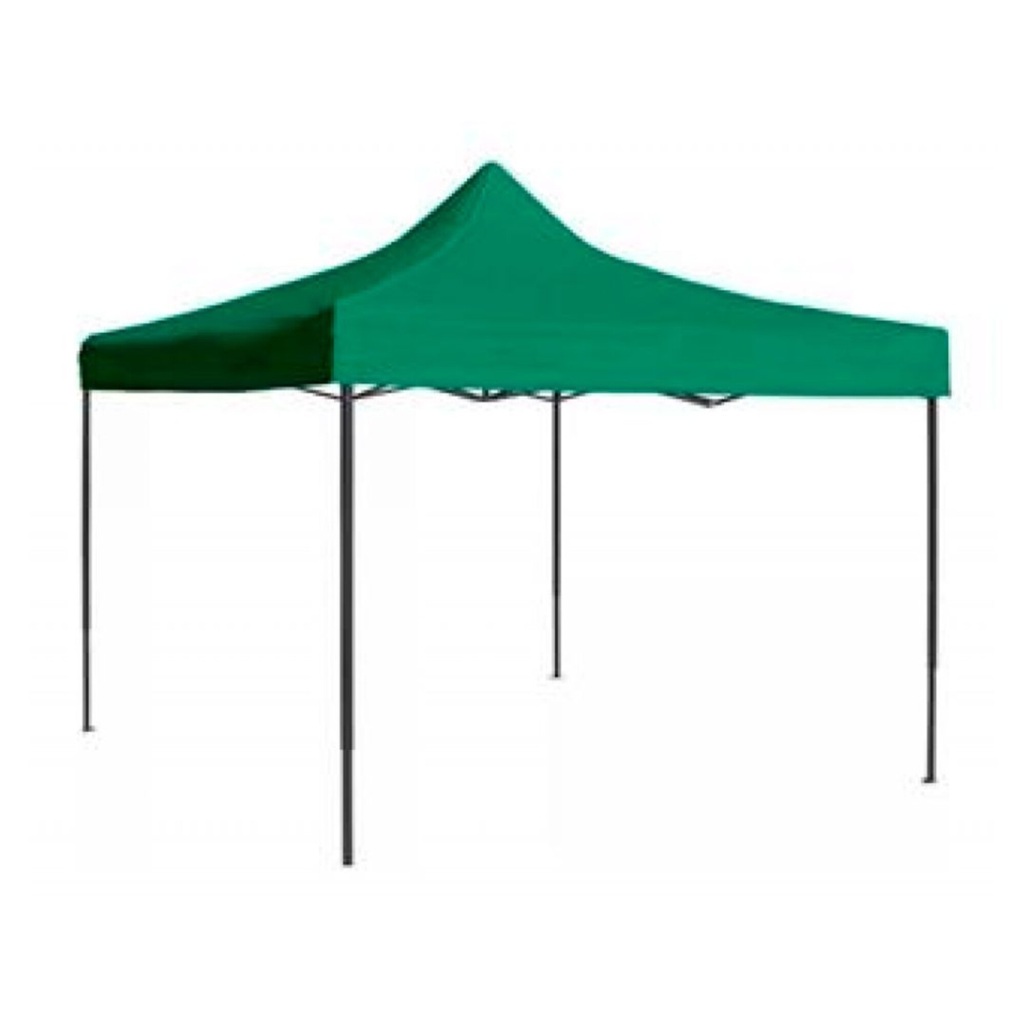 Gazebo Auto armable 3X3 Verde Estructura Meta — Brillante