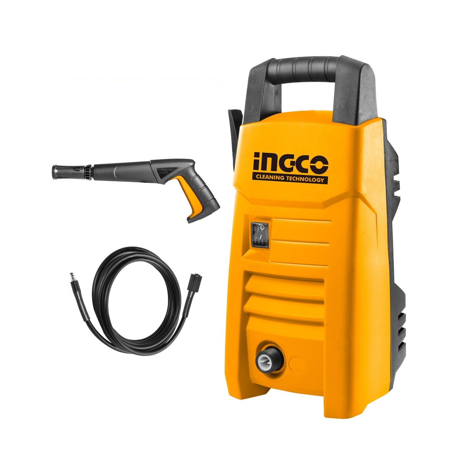 Hidrolavadora Ingco 1200W 90Bar - Naranja — Electroventas