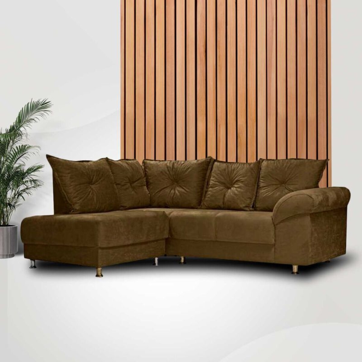 SOFA ESQUINERO BARI - MARRÓN — Barraca 5 Esquinas