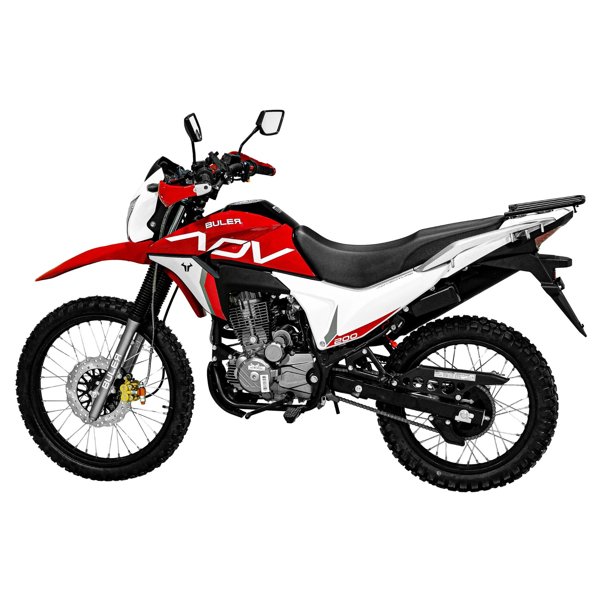 Moto Buler ADV 200cc c/ rayos Rojo VX3 — Bristol