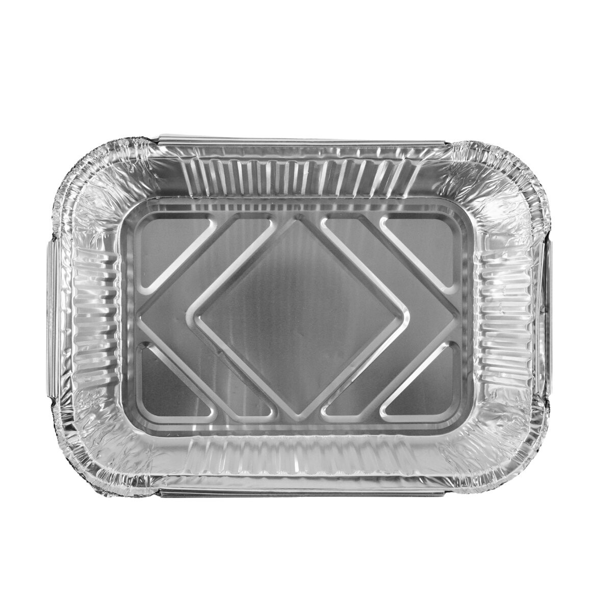 6 bandejas de aluminio rectangulares — El Clon