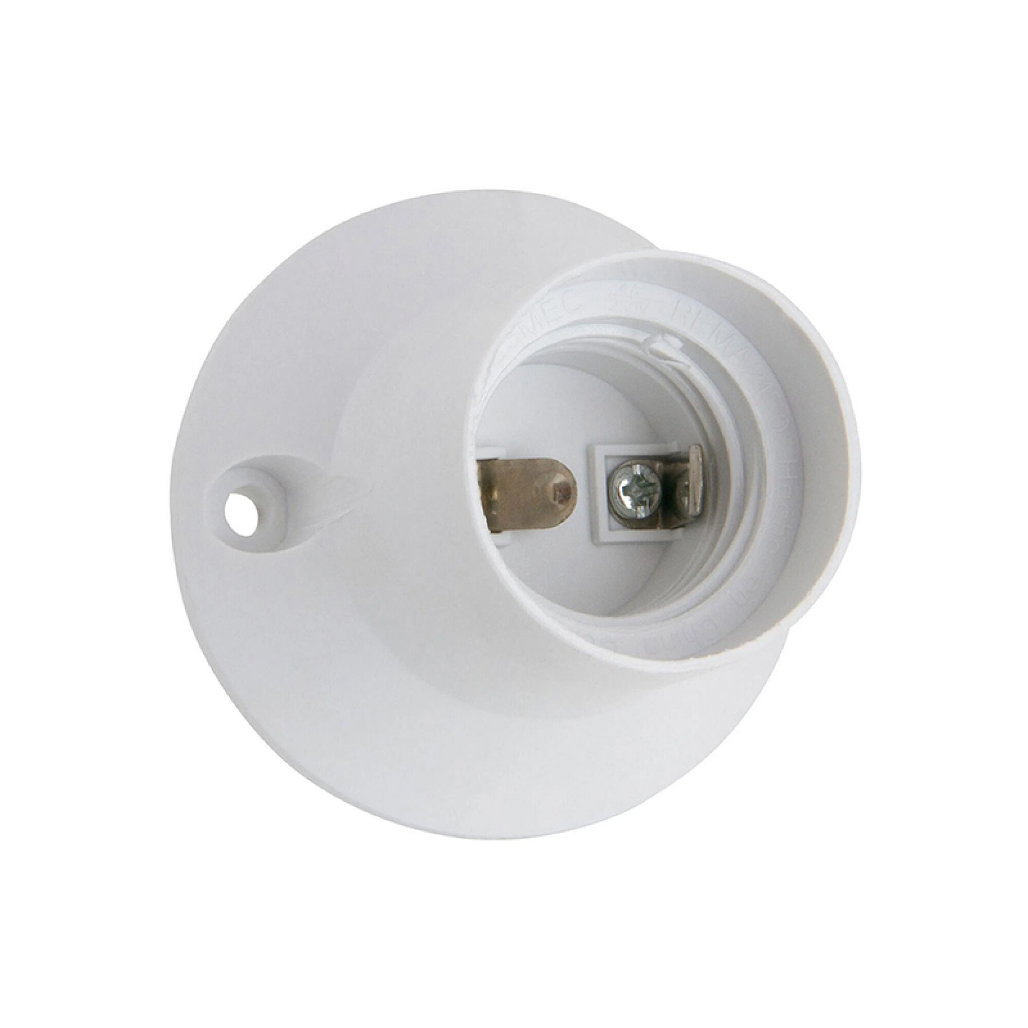 Receptáculo recto E27 blanco - C76412 — Fivisa