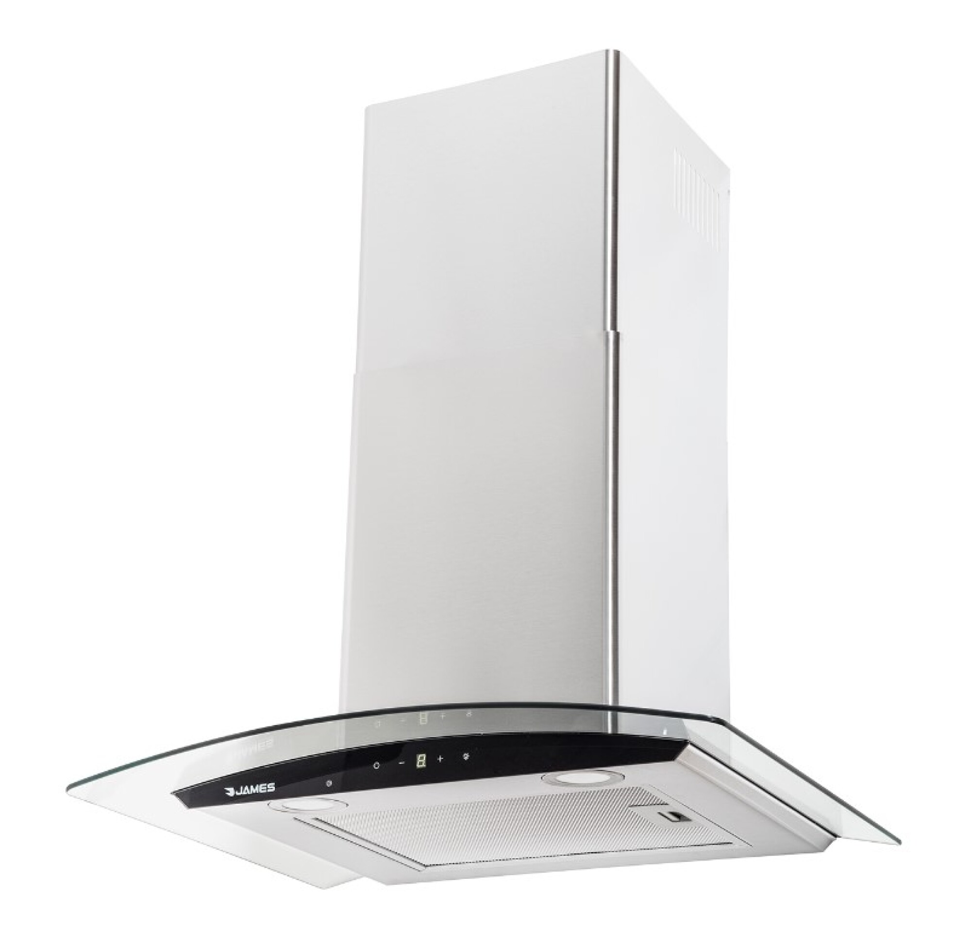 Campana Extractora James 60cm Vidrio Inox Línea Curva - Ltc — Casa Demaria