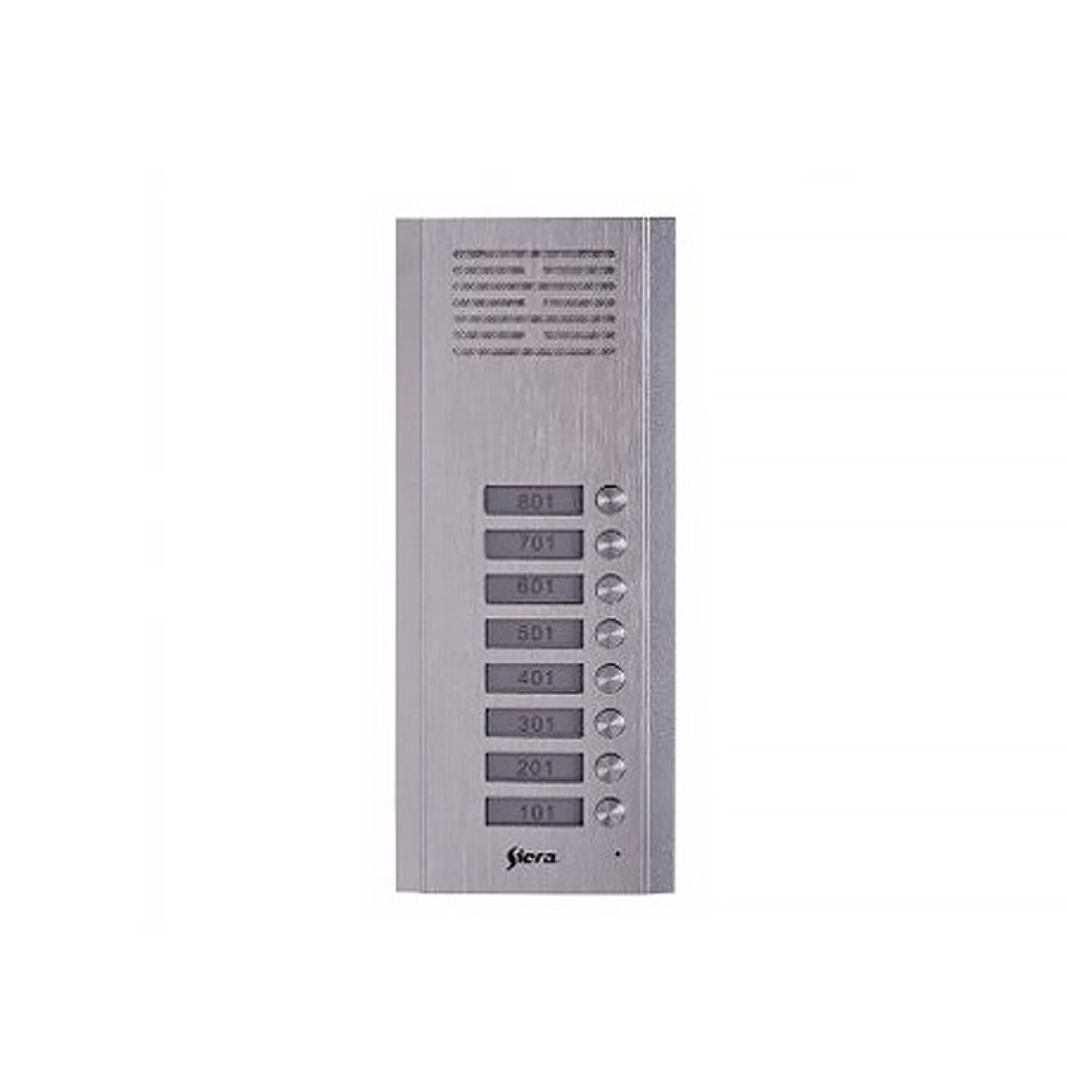 Panel metálico de embutir de 8 pulsadores TSP 008 - P37328 — Fivisa