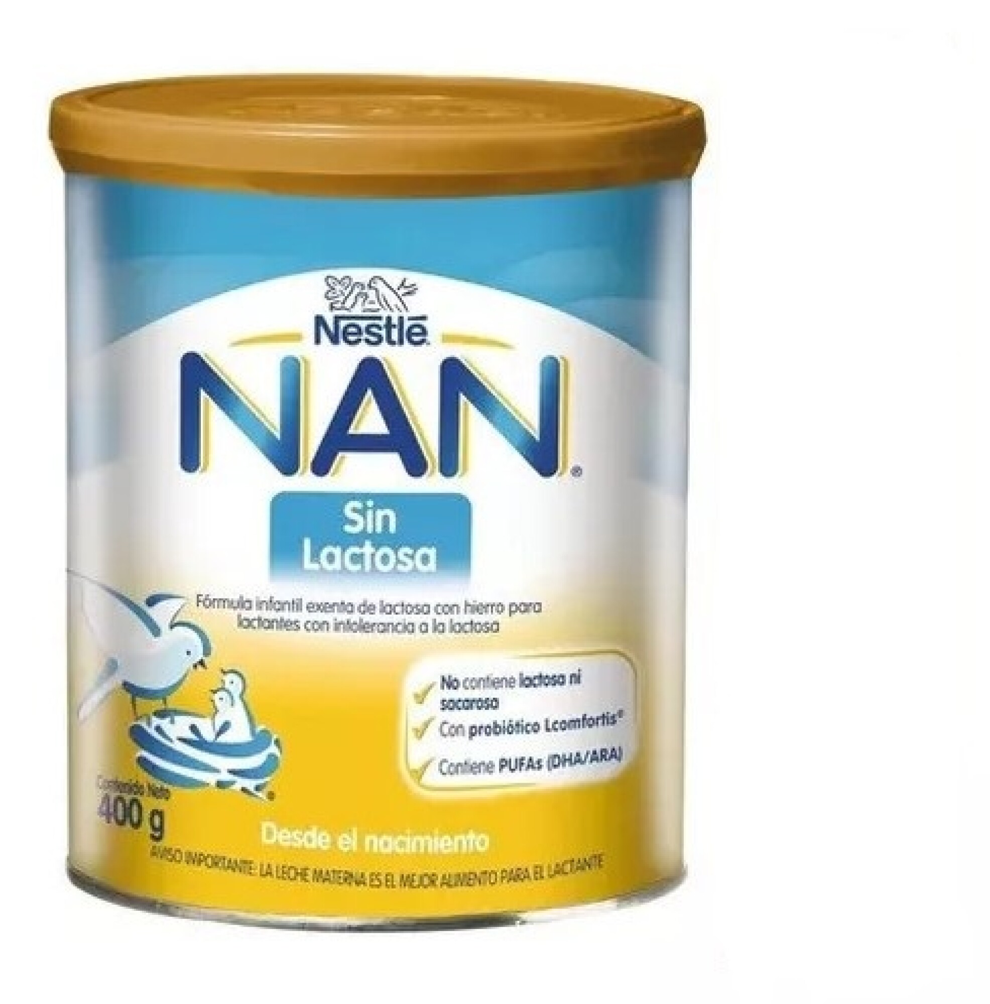 Nan sin Lactosa 400g — San Roque