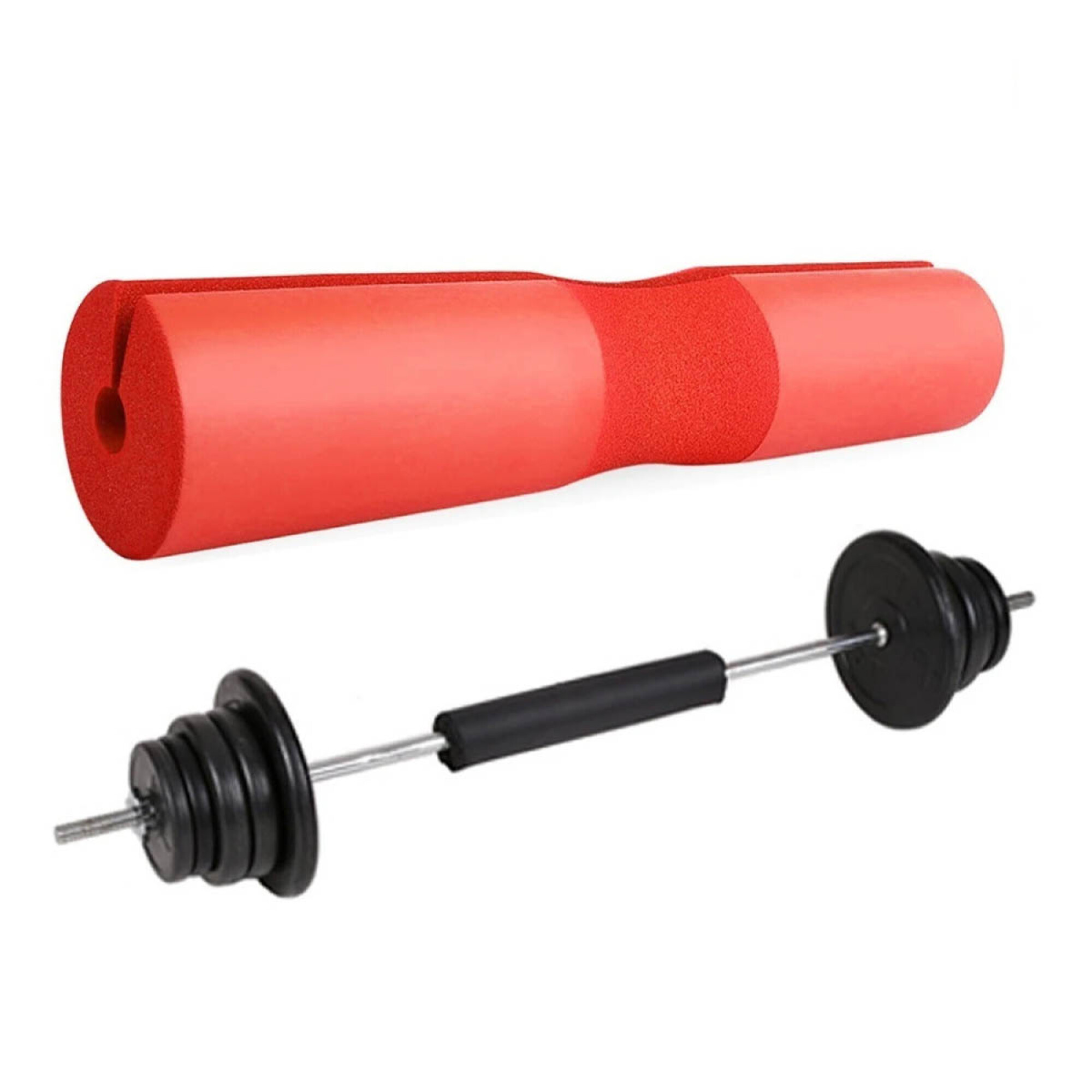 Almohadilla Para Barra Protege Hombros Gym Crossfit - Rojo — El Rey del ...