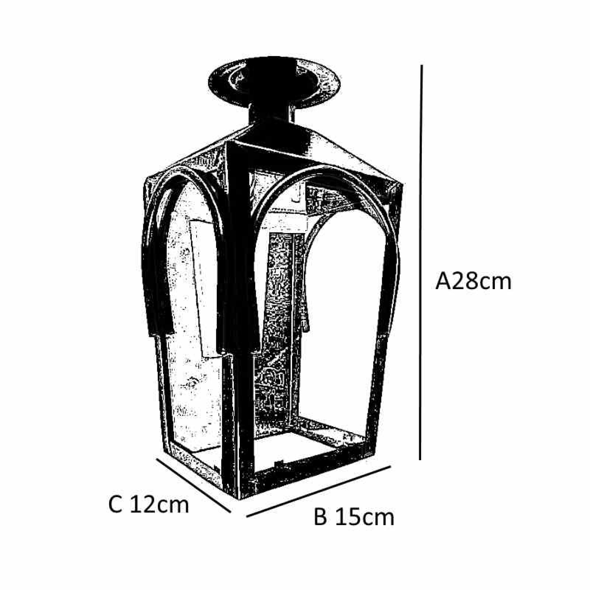 FAROL DE 3 CARAS CON ARO — Luminotecnia